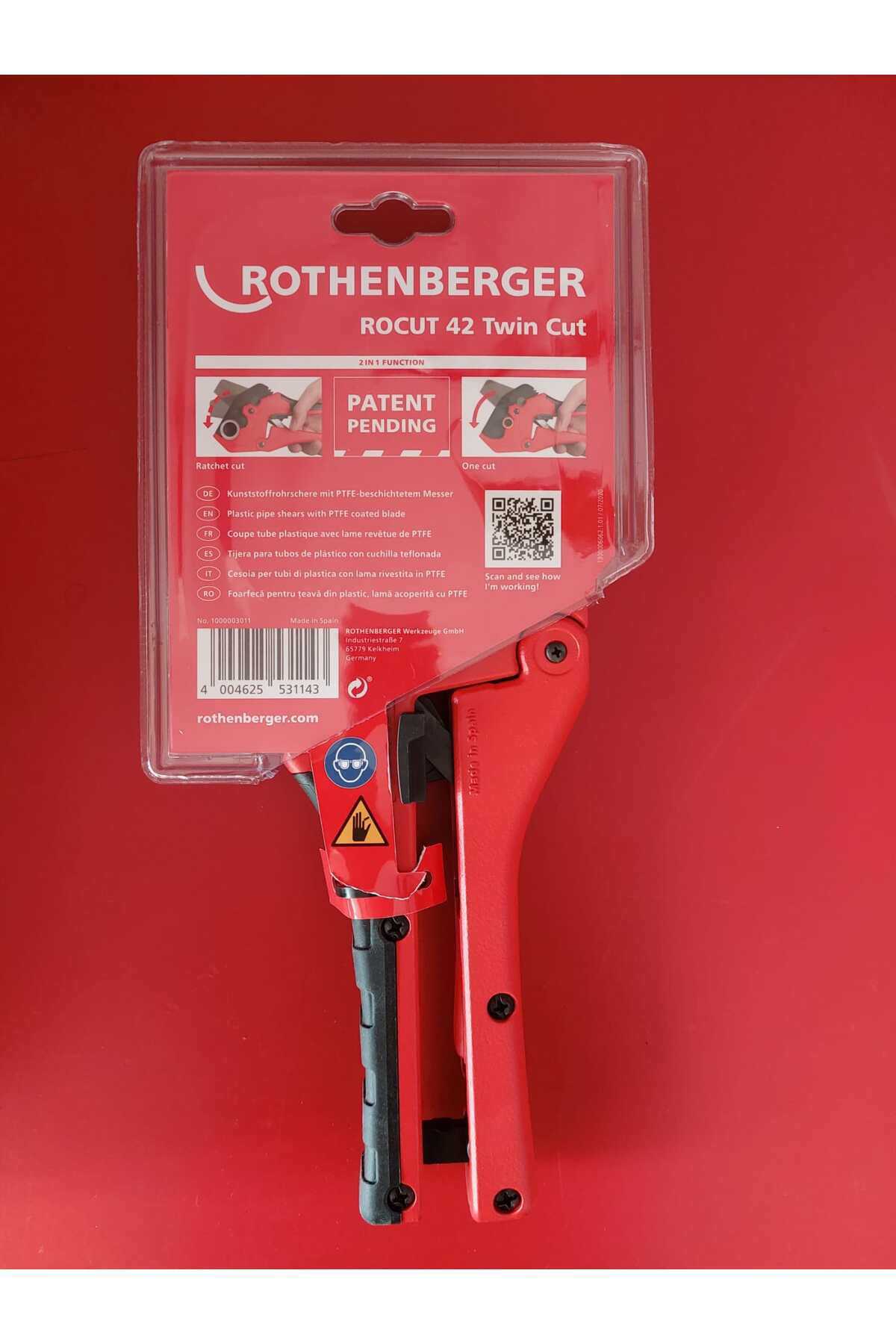 Rothenberger Plastik Boru Makası Rocut 42 TWİN CUT - Fiyatı, Yorumları