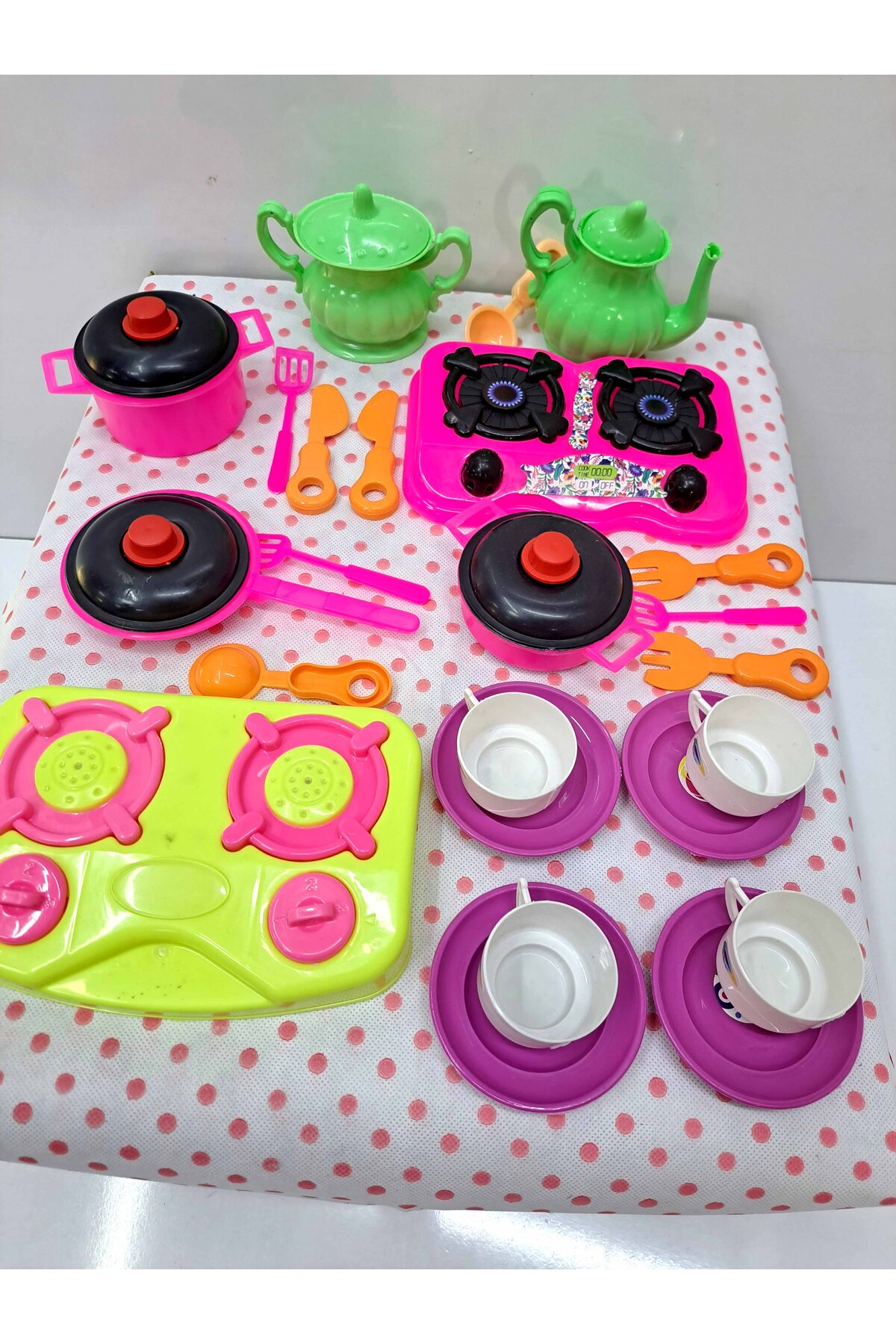 ALYTOYS Oyuncak Evcilik ve Mutfak Setleri 29 parça Aşçılık Yemek Ocak ...