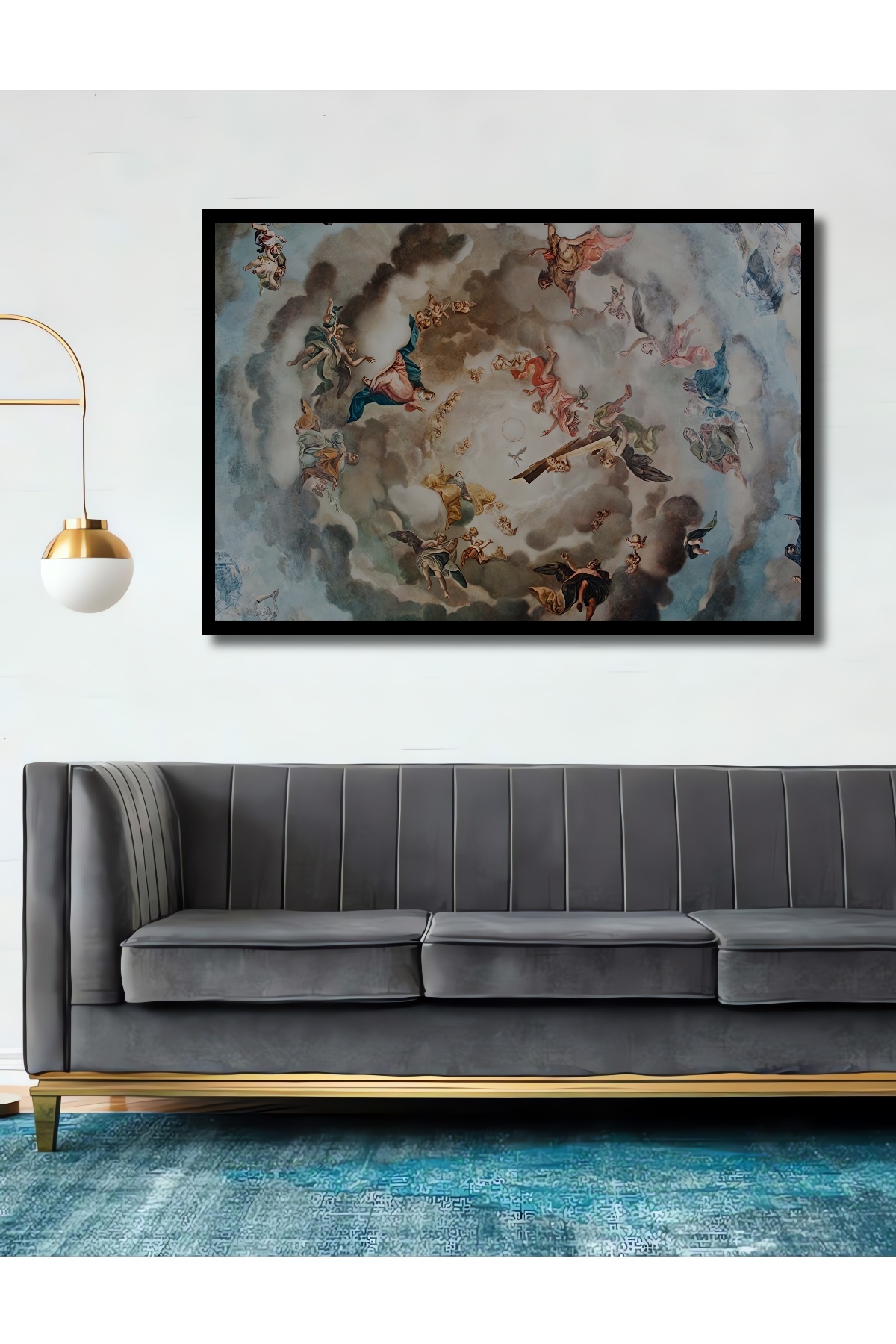 Teona Ahşap Dekoratif Poster Ahşap Tablo Rönesans Cennet Resmi, Melek 3 ...