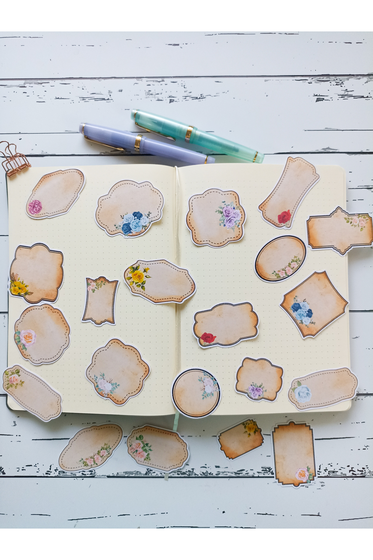 June Journal Label Sticker Seti (Bullet Journal Ve Ajandalar İçin ...