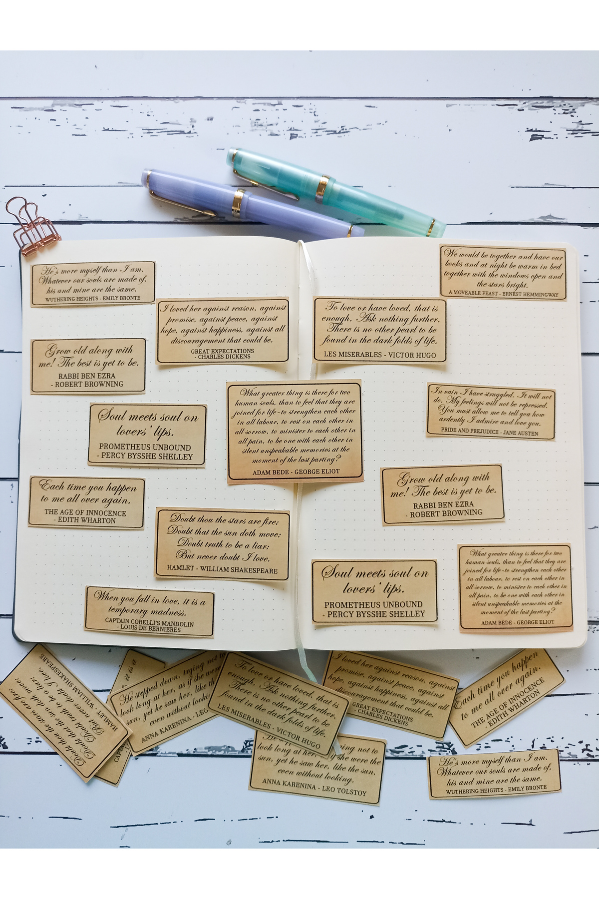 June Journal Romantic Books Sticker Seti (Bullet Journal Ve Ajandalar ...