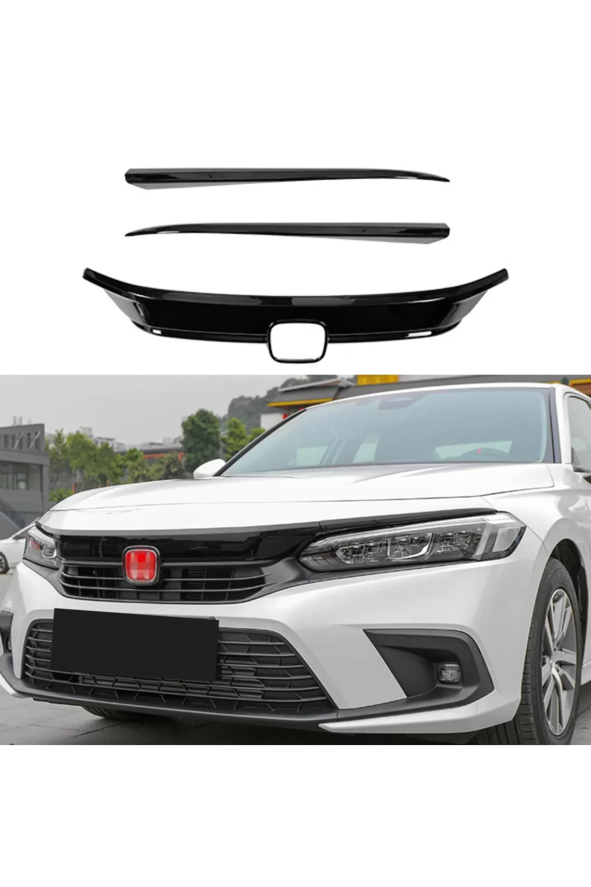 cng tuning CIVIC FE1 2022 IÇIN UYUMLU PANJUR KAPLAMA - PIANO BLACK 3 ...