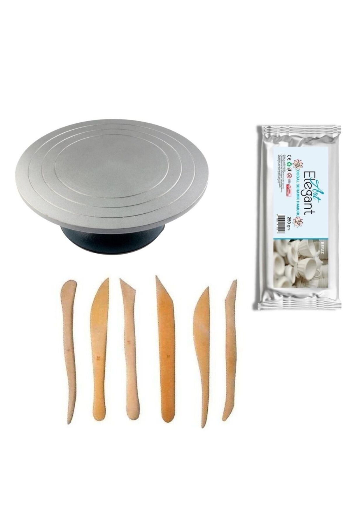 Art Tone Seramik ve Heykel Döner Döküm Turnet 18cm + 6 LI EBEŞUAR+500 ...