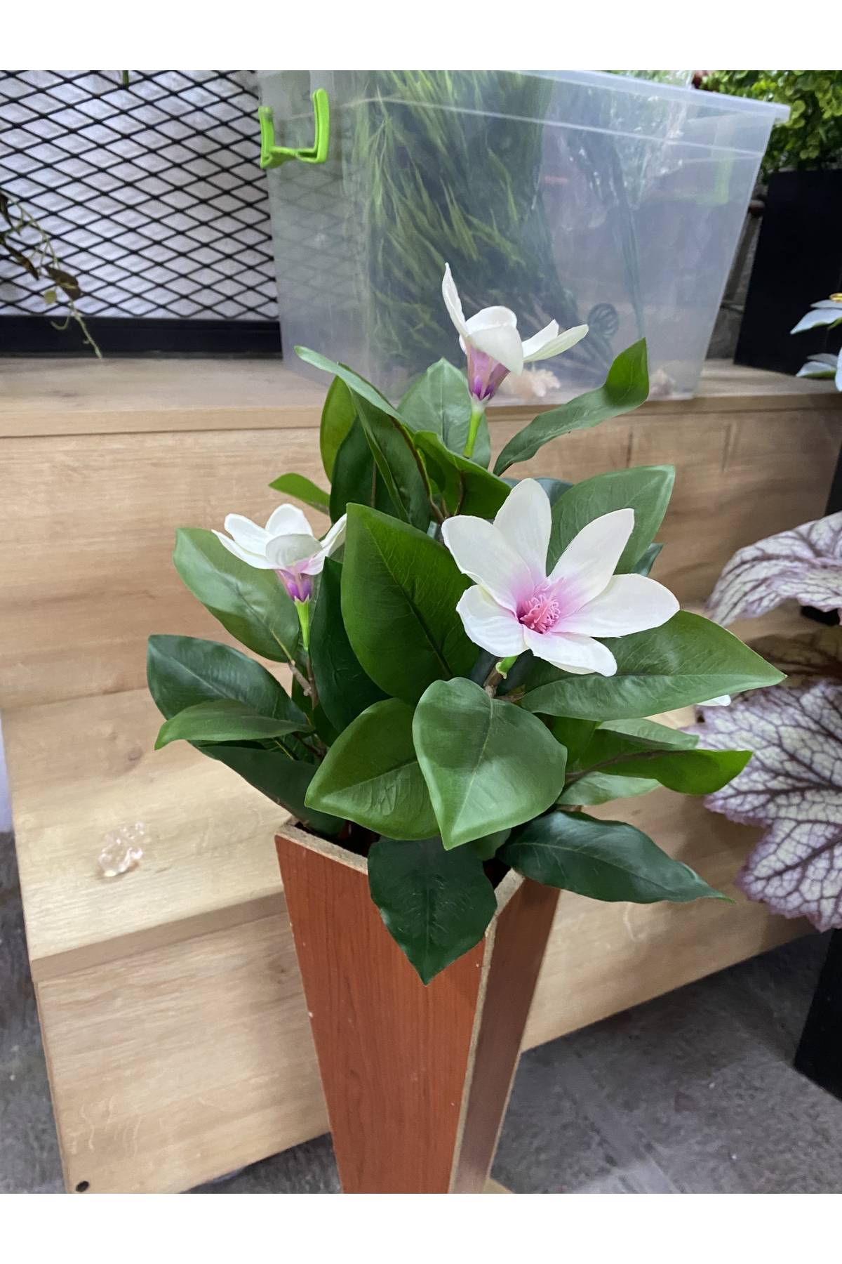 Çicekciyizbiz 1 Demet 5 Dallı manolya yapay çicek (1 kalite ıslak ...