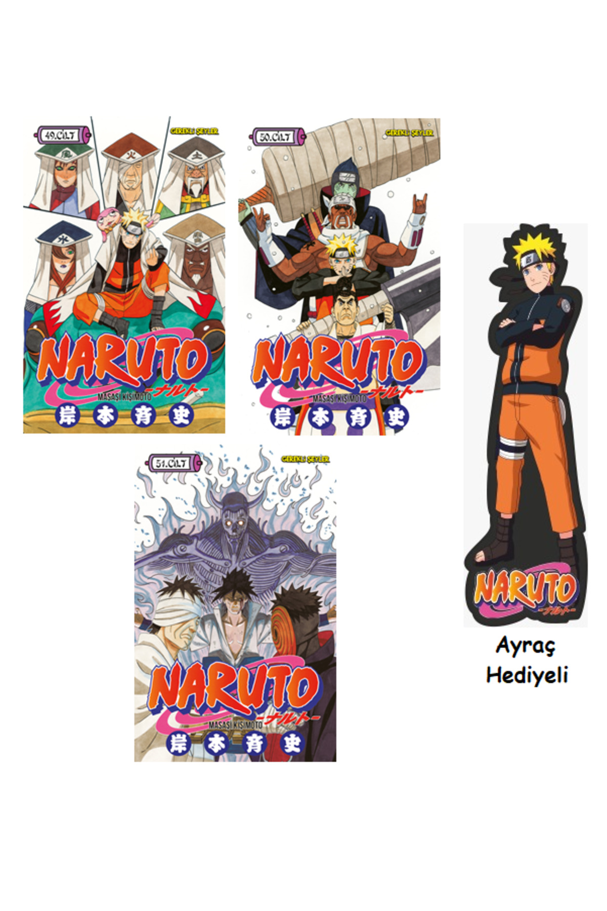 Gerekli Şeyler Yayıncılık Naruto 49-50-51. Ciltler Manga Seti Fiyatı ...