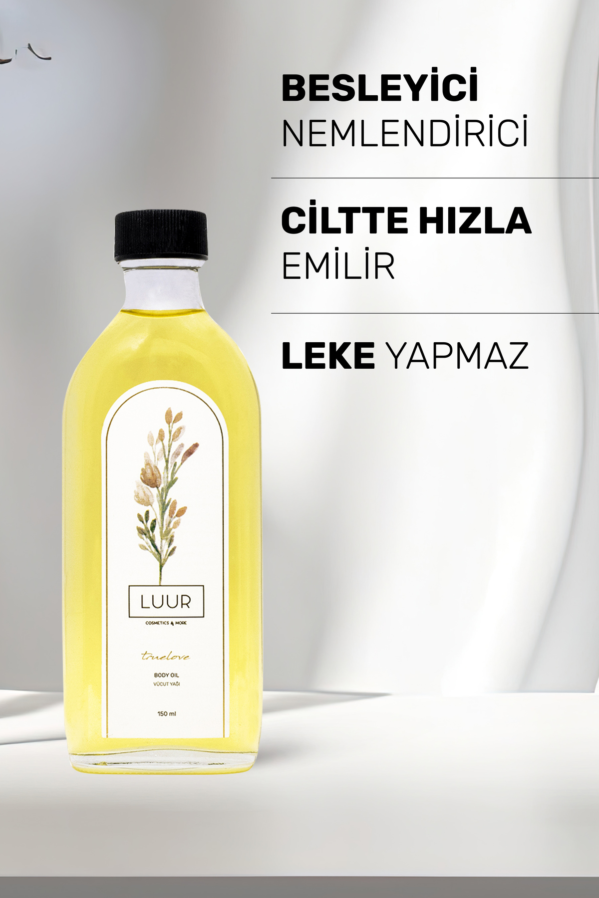 LUUR COSMETICS & MORE True Love Vücut Bakım Yağı Doğal Saf Nemlendirici ...