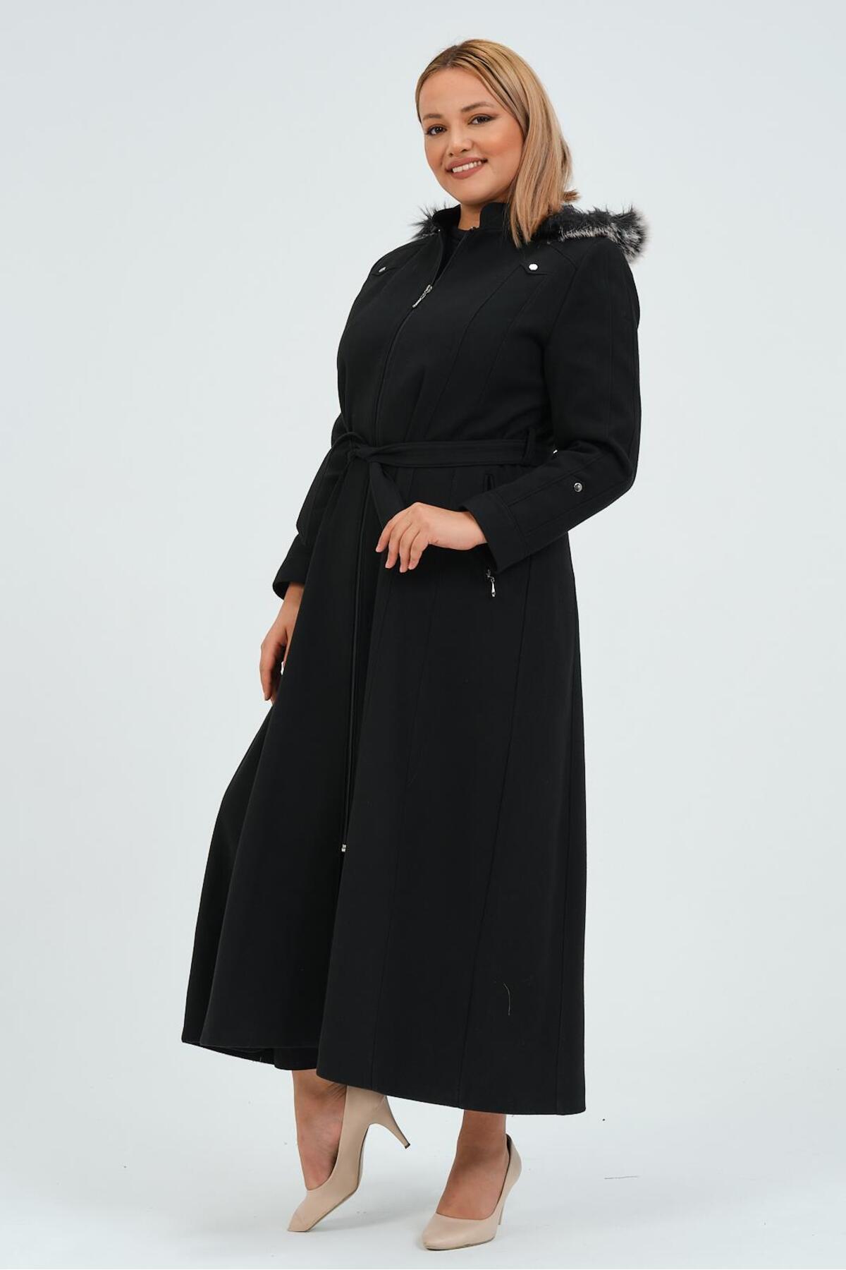 GLR&GYM BALKIZ KADIN TESETTÜR KIŞLIK MEVLANA KAŞE MANTO - Fiyatı, Yorumları