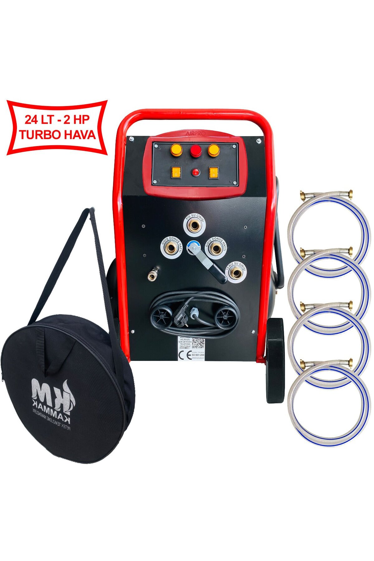 Kammak Havalı Darbeli 2HP 24LT Kompresörlü Petek Temizleme Makinası ...