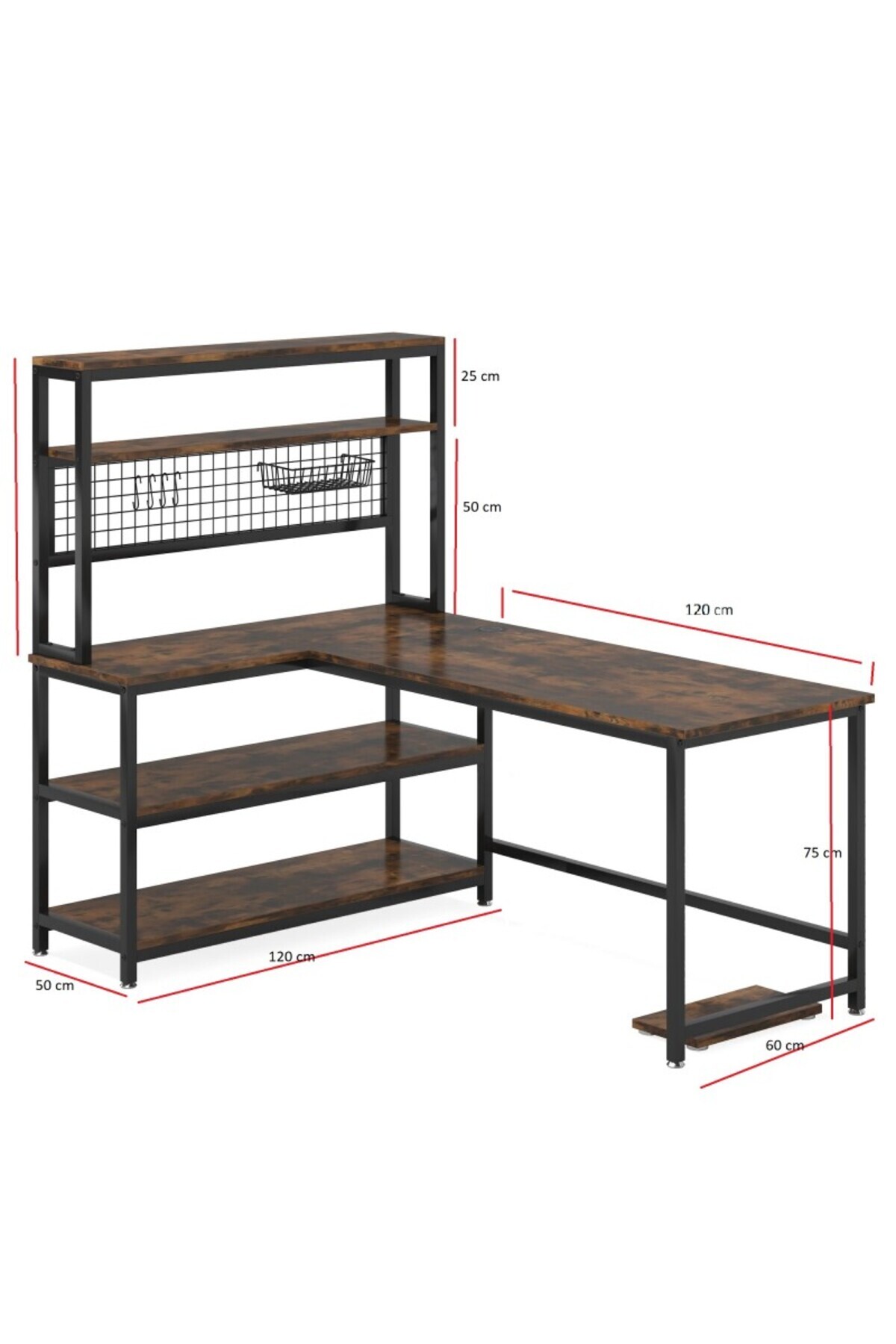 yasmak Ters Çevrilebilir L Şeklinde Masa - Fiyatı, Yorumları