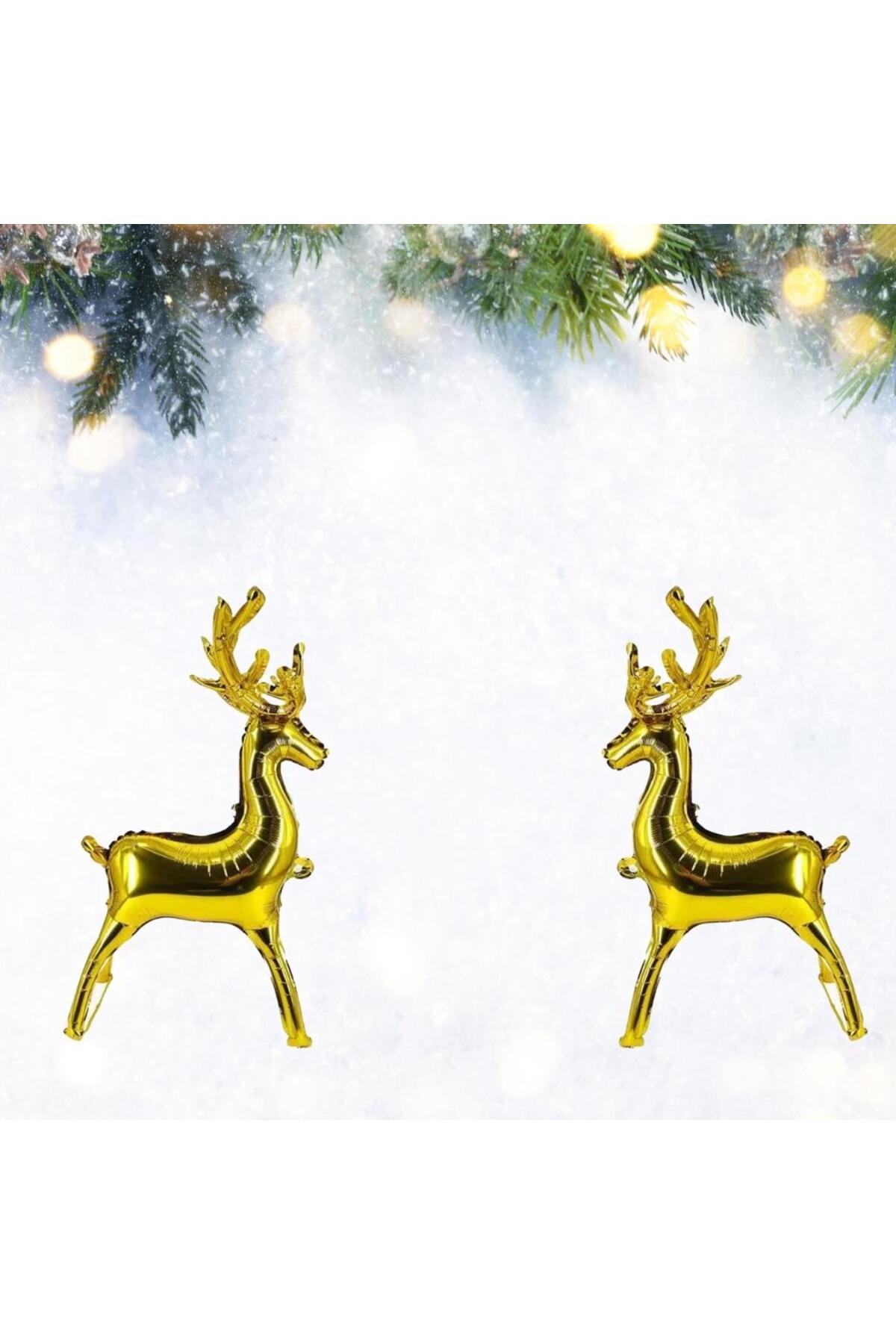 KBK MARKET Yılbaşı Ayakta Duran Folyo Geyik Balon Seti 2'li 80 Cm Fiyatı, Yorumları - Trendyol