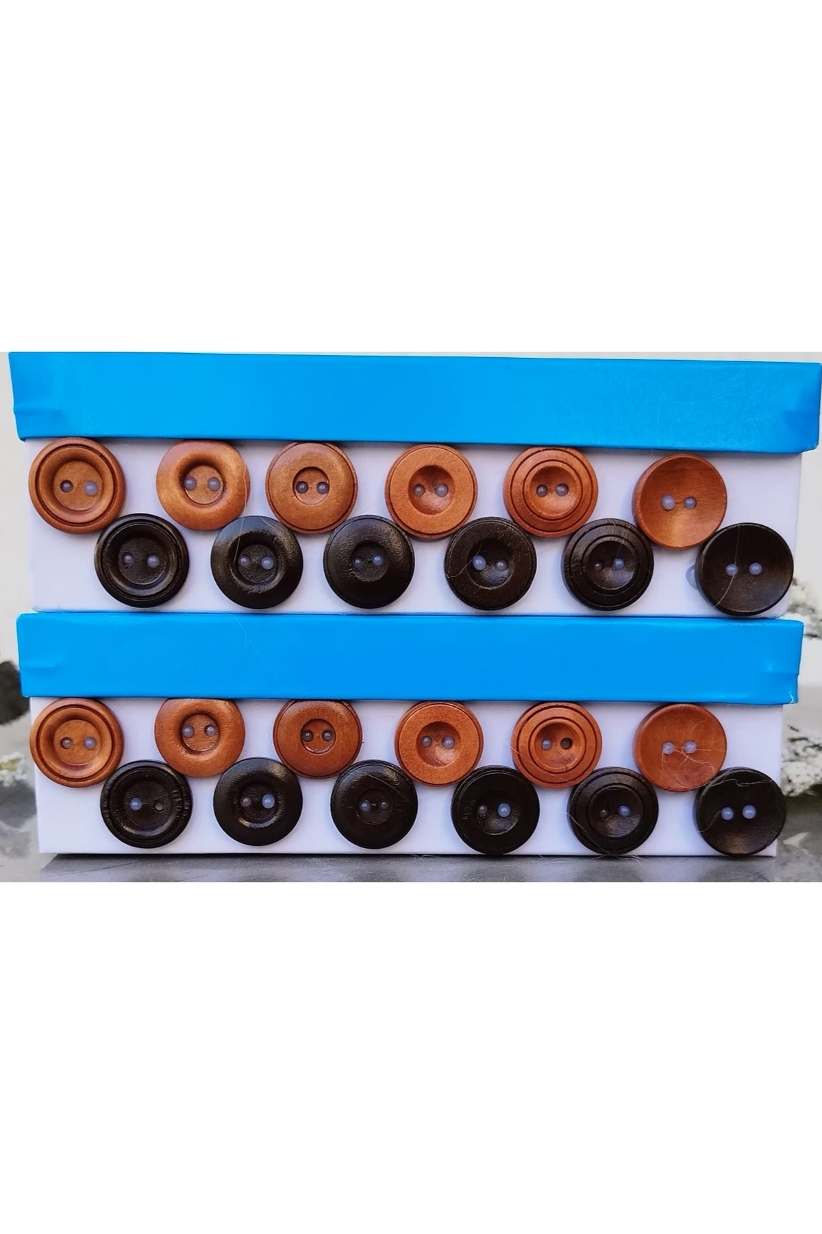 hobim42 DOĞAL AHŞAP DÜĞME SETİ 12 MODEL HER MODELDEN 5 ADET TOPLAM 60 ADET (BOYUT:18MM) - Fiyatı ...