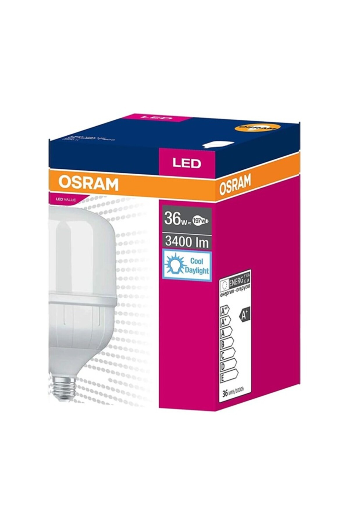 Osram 36W (197W) Büyük Led Ampul Beyaz 6500K Jumbo Torch Ampul E27 Duy Fiyatı, Yorumları - Trendyol