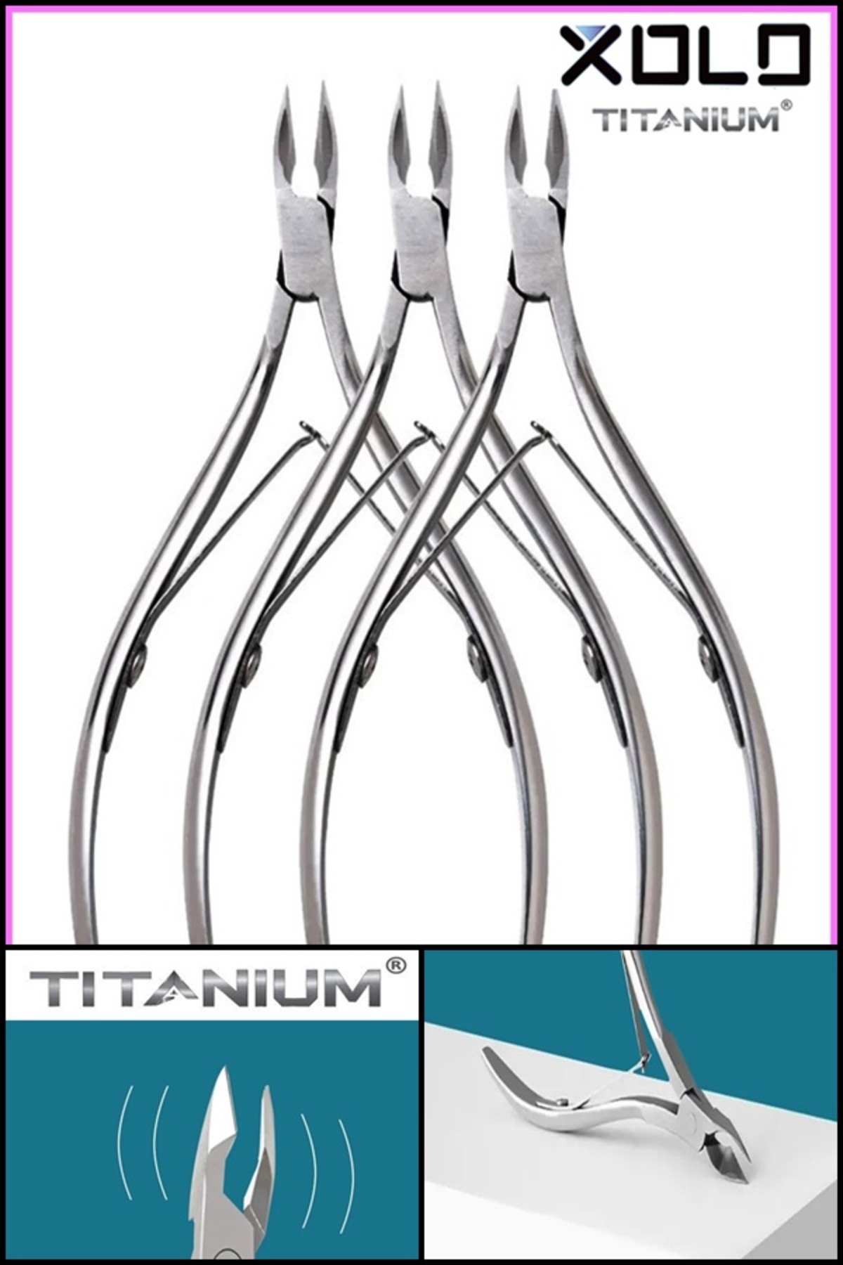 Xolo Geniş Ağız Gümüş Pedikür Pens Cobalt Et Tırnak Kesici Kalın Çelik ...