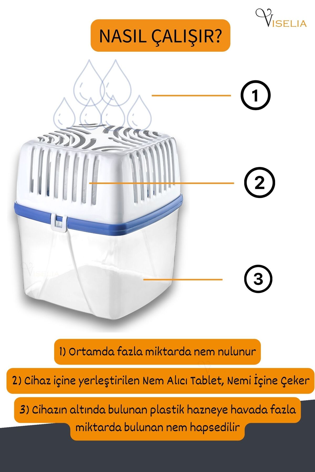 Viselia Nem Alıcı Cihaz 450 gr 3 Adet - Fiyatı, Yorumları
