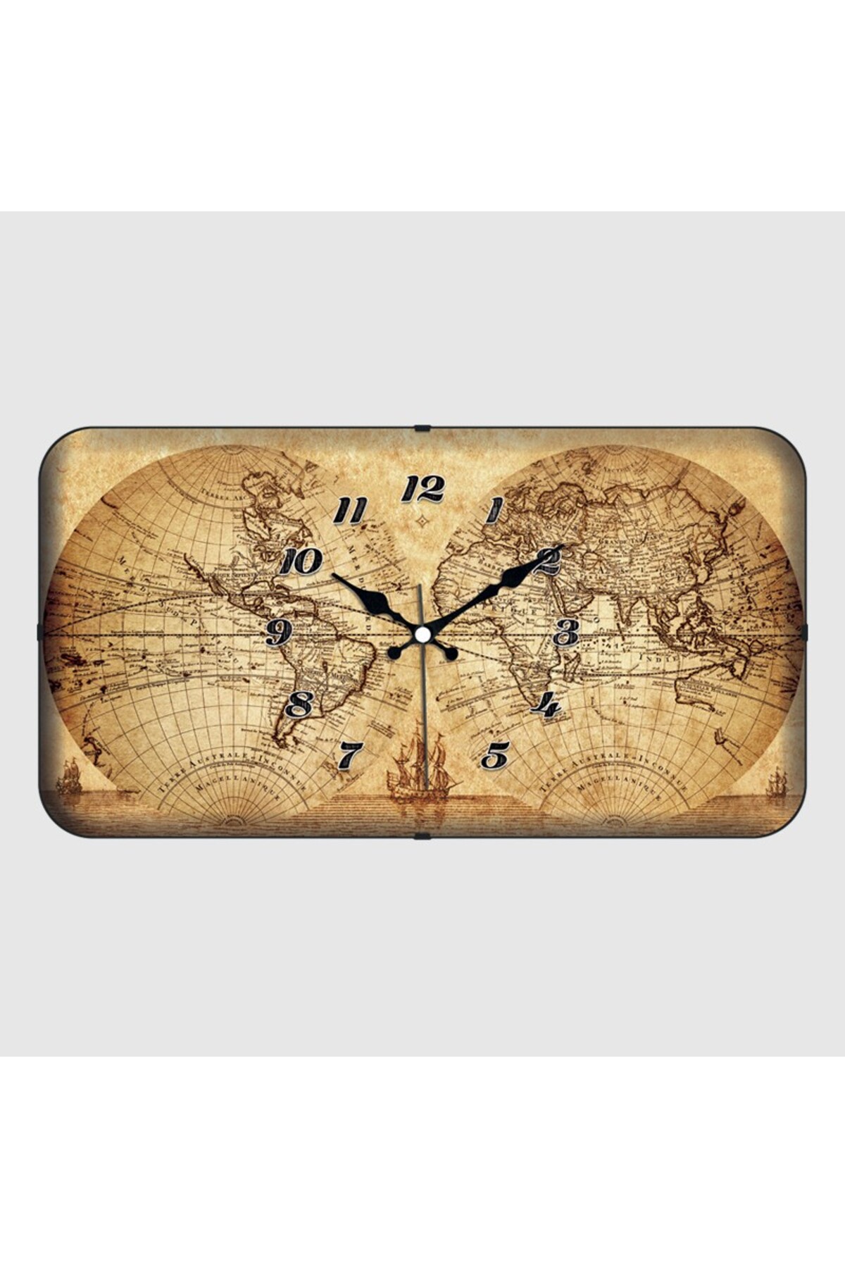 alfa sanat atolyesi Haritalı Duvar Saati Fiyatı, Yorumları - Trendyol