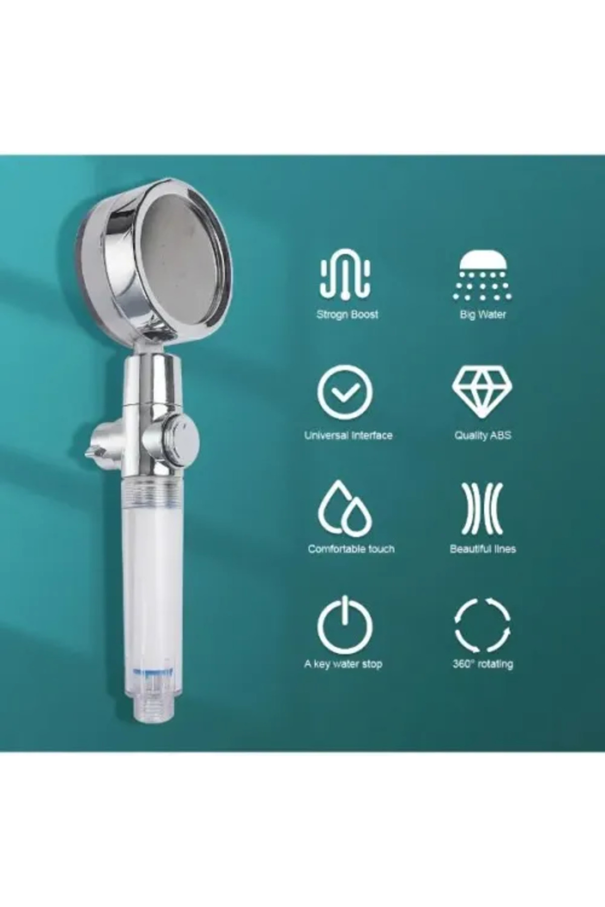 Genel Markalar Turbo Pervaneli ve Ayarlanabilir Duş Başlığı - Fiyatı ...