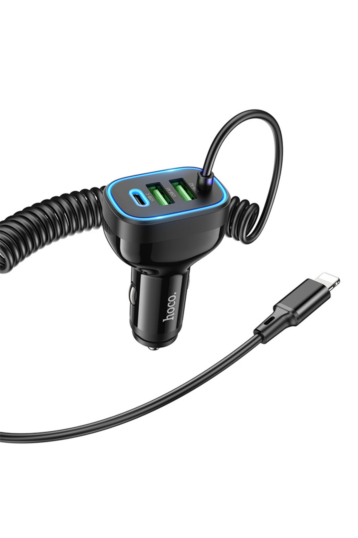 Kamardey NZ11A 30W 2 USB+ Type-C Girişli iPhone Kablolu Araç Çakmaklık ...