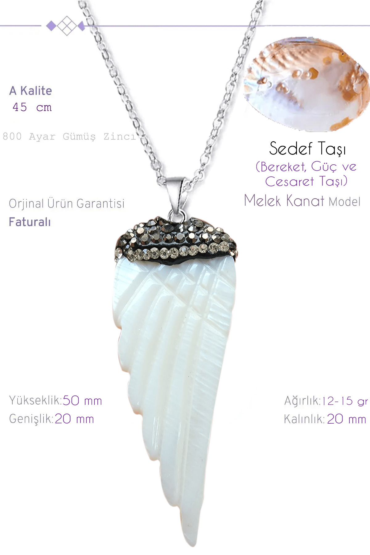 Tesbih Atölyesi Sertifikalı Zirkon Taşlı Model Melek Kanadı Gerçek ...