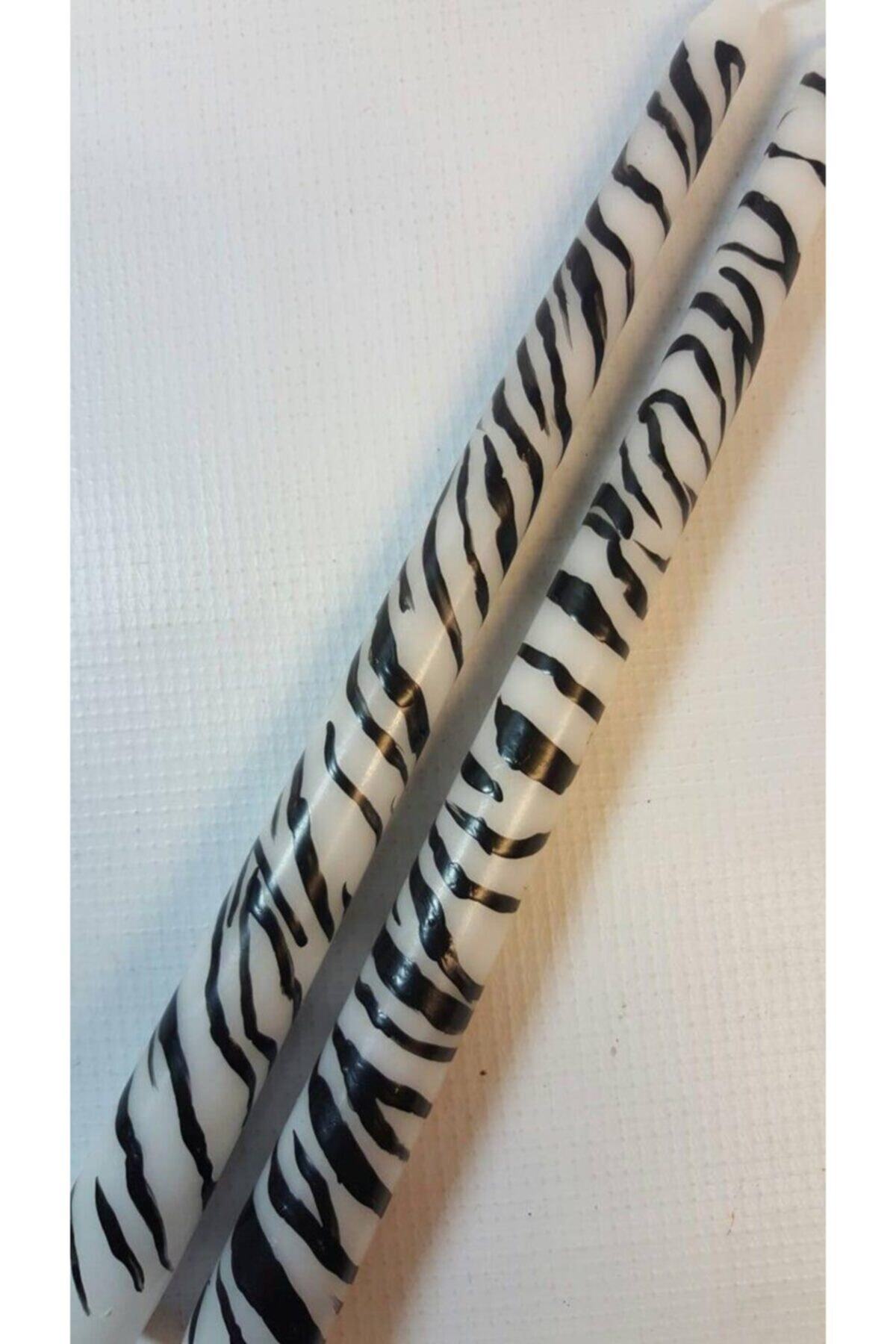 NYMPHİS Zebra Desenli Şamdan Mumu 2’li %100 Soyawax (VEGAN) - Fiyatı ...