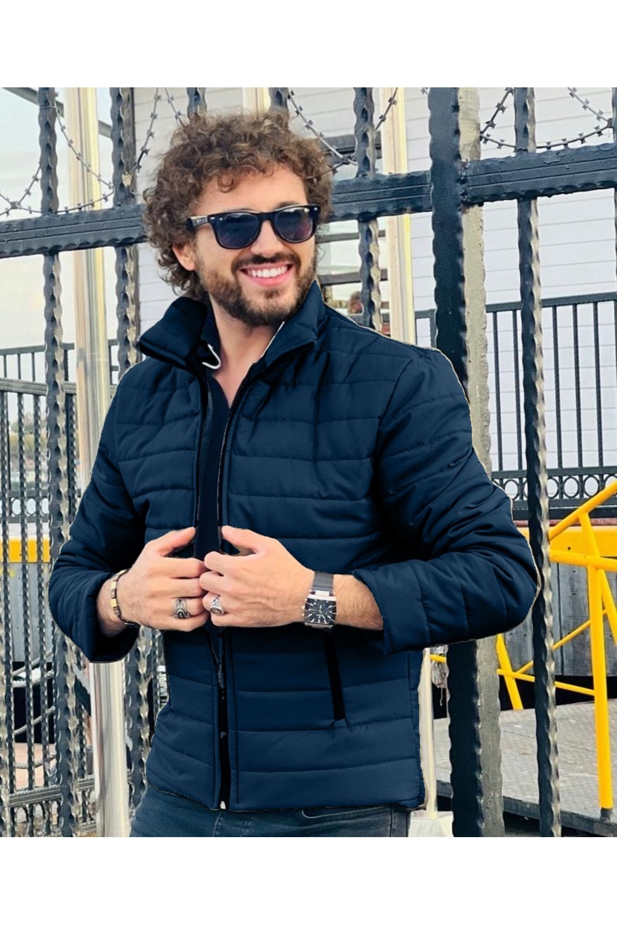 VYZ Fashion Lacivert Astarlı Slim Fit Erkek Mont Fiyatı, Yorumları ...