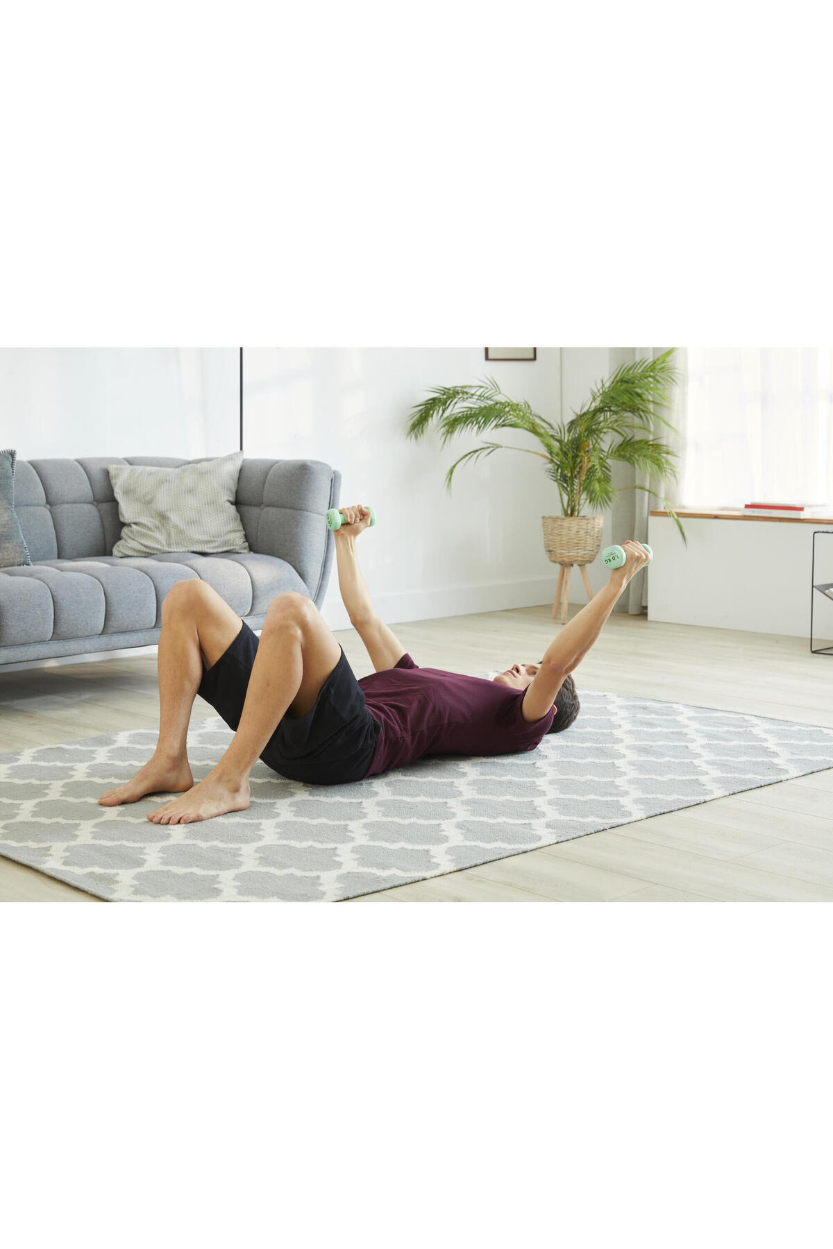 Decathlon Domyos 1 Kg Dambıl X2 - Fitness Hafif Antrenman Fiyatı ...