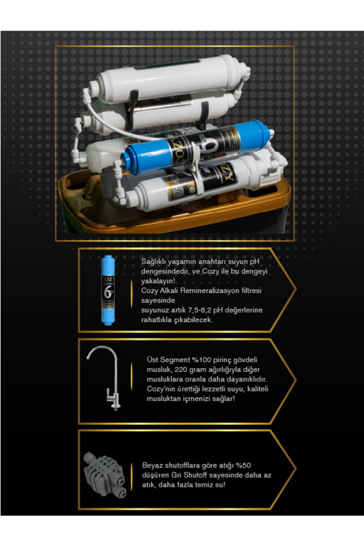 COZY Su Arıtma Cihazı (ÜCRETSİZ MONTAJ) Fiyatı, Yorumları - Trendyol
