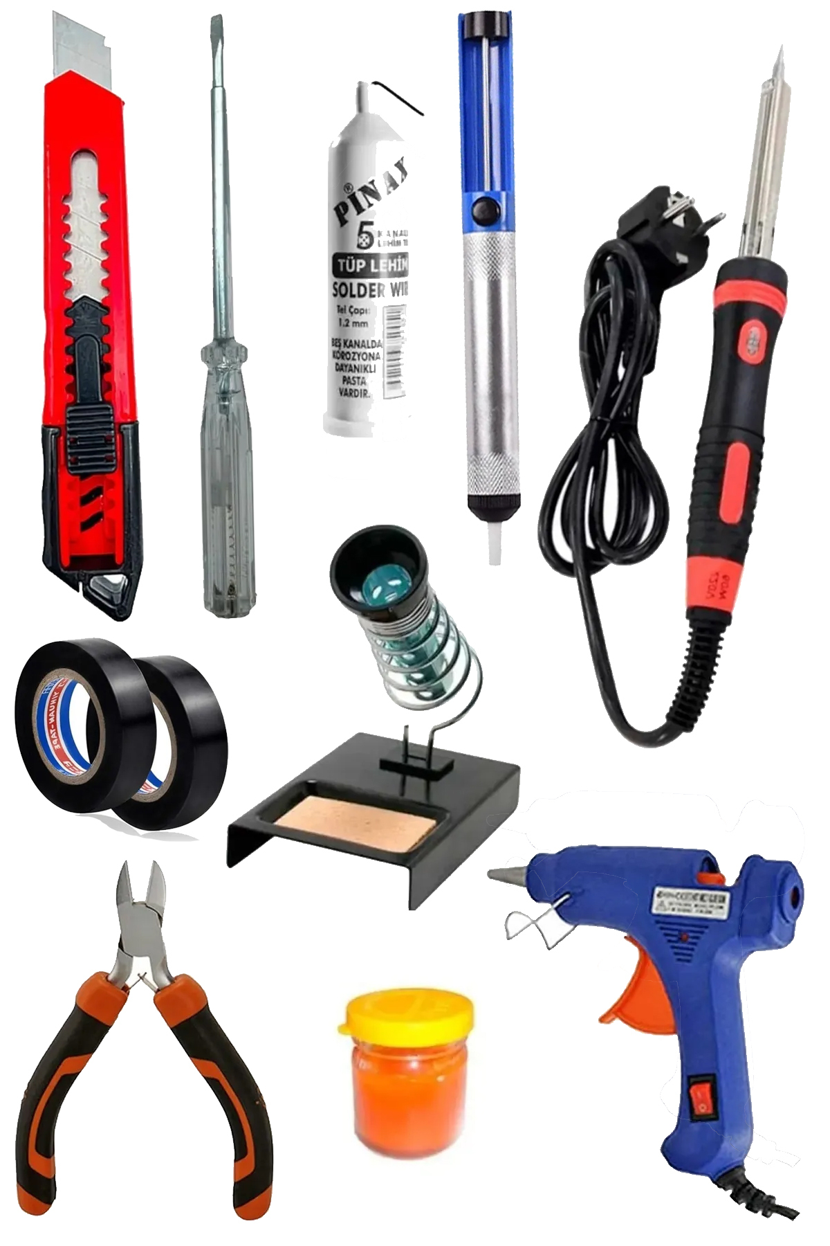 MOONSHOP Pro Full Takım Kalem Havya 60w Lehim Makinesi Lehim Tel Pasta ...