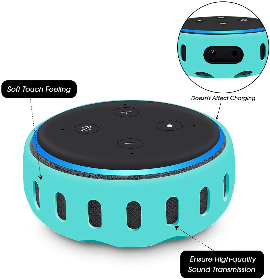 Techmaster Amazon Echo Dot 3. Nesil Akıllı Hoparlör Silikon Kılıf ...
