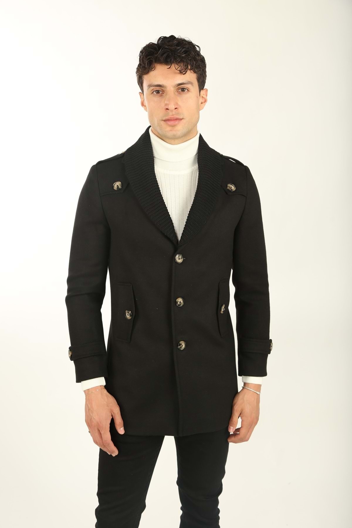 Brango Erkek Giyim Kaşe Kaban 71140 SİYAHFiyatı, Yorumları - Trendyol