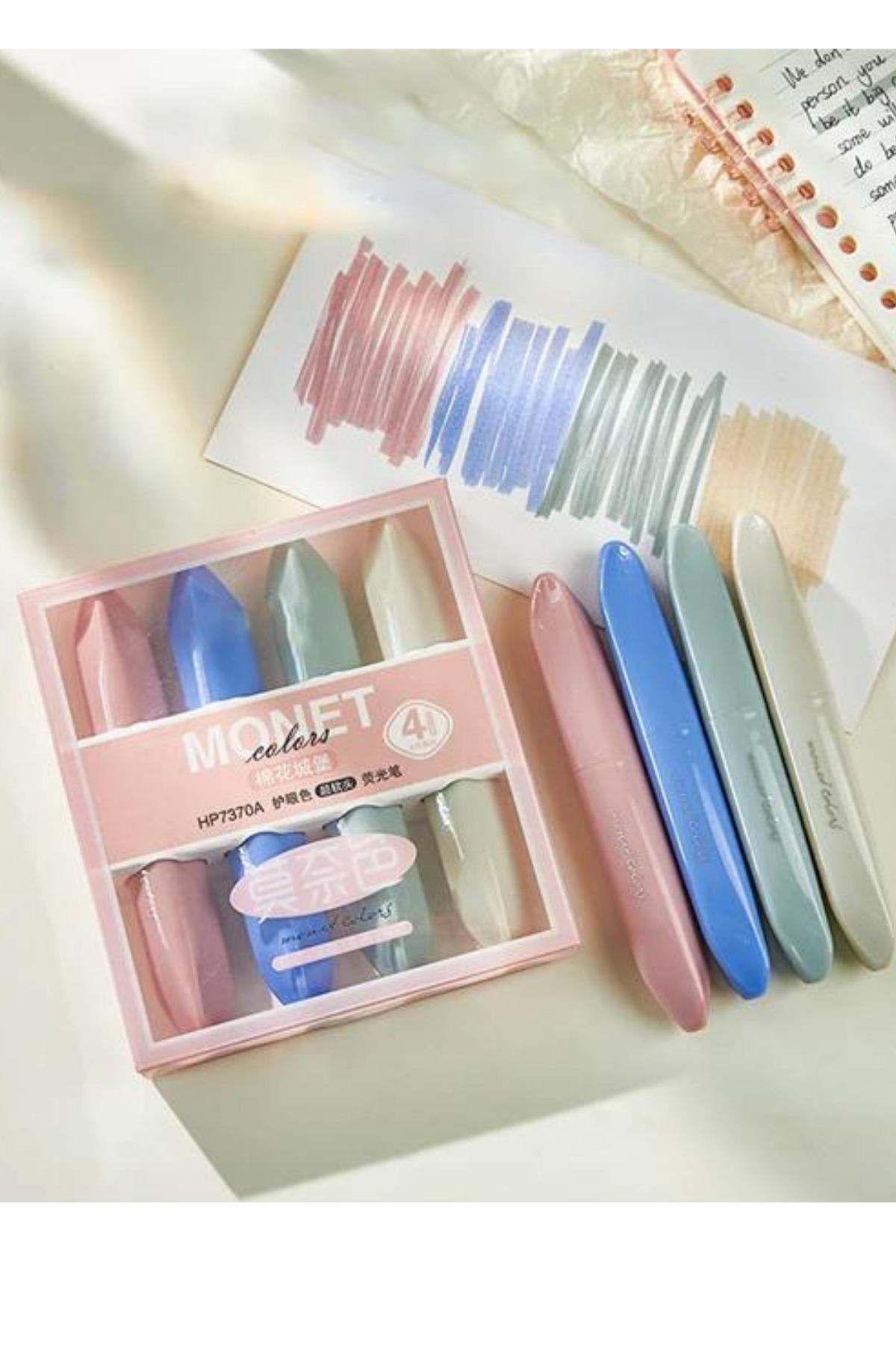 NaSaDAN Maskara Model Soft Seri 4 Lü Pastel Fosforlu Kalem Seti ...