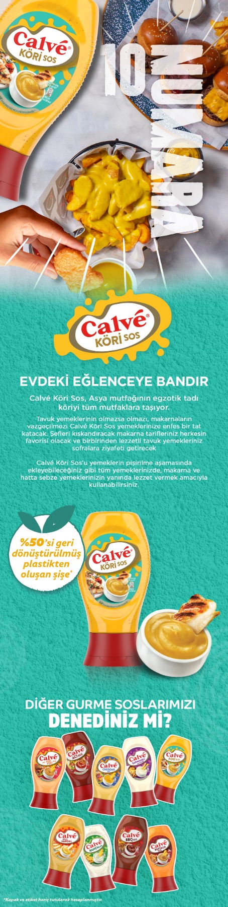 Calve Ranch Sos 245 G Sarımsaklı Mayonez 245 G Köri Sos 260 G Fiyatı ...