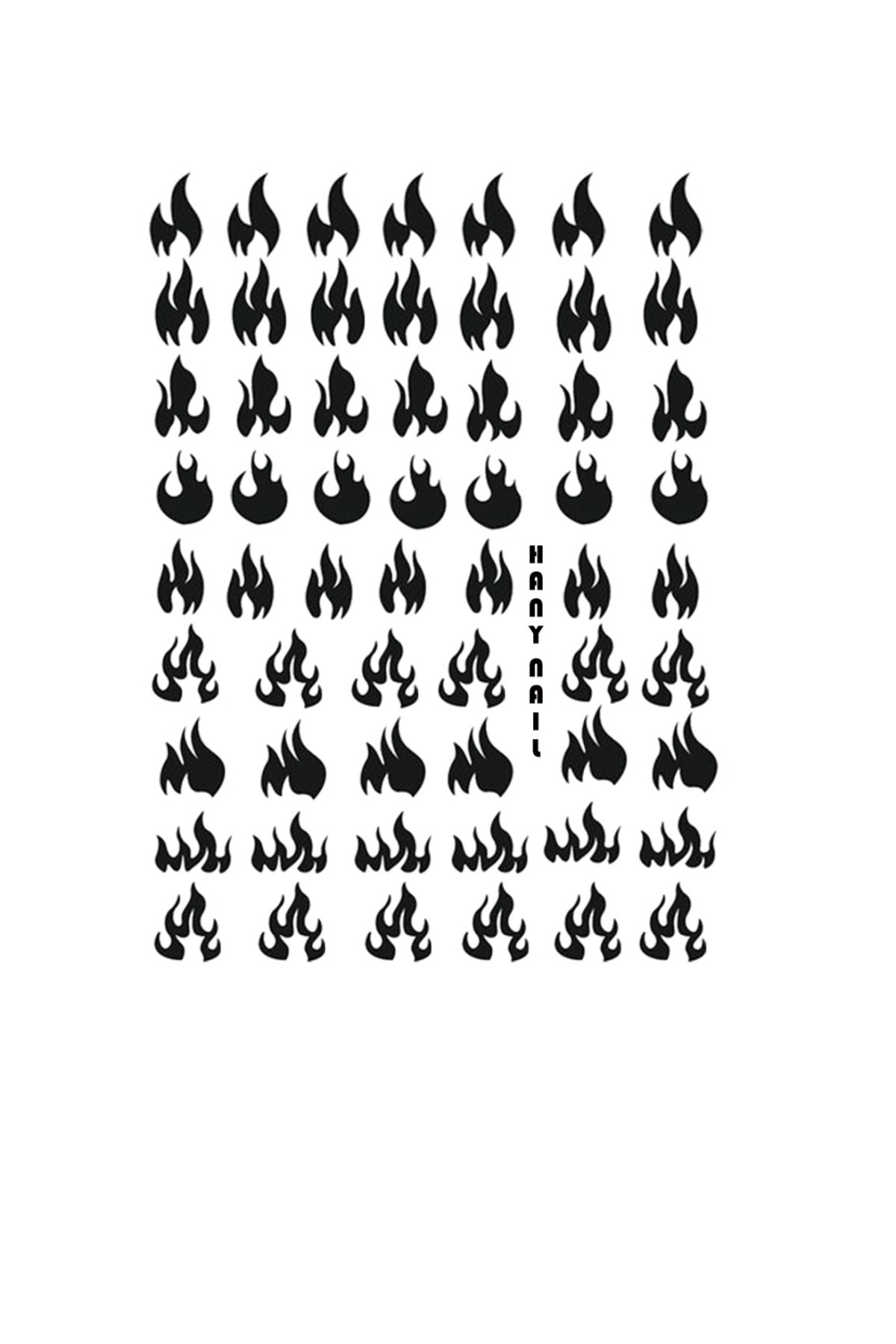 hanyi nails ALEV DESEN SU TRANSFER STİCKER TIRNAK DÖVMESİ KALICI OJE ...