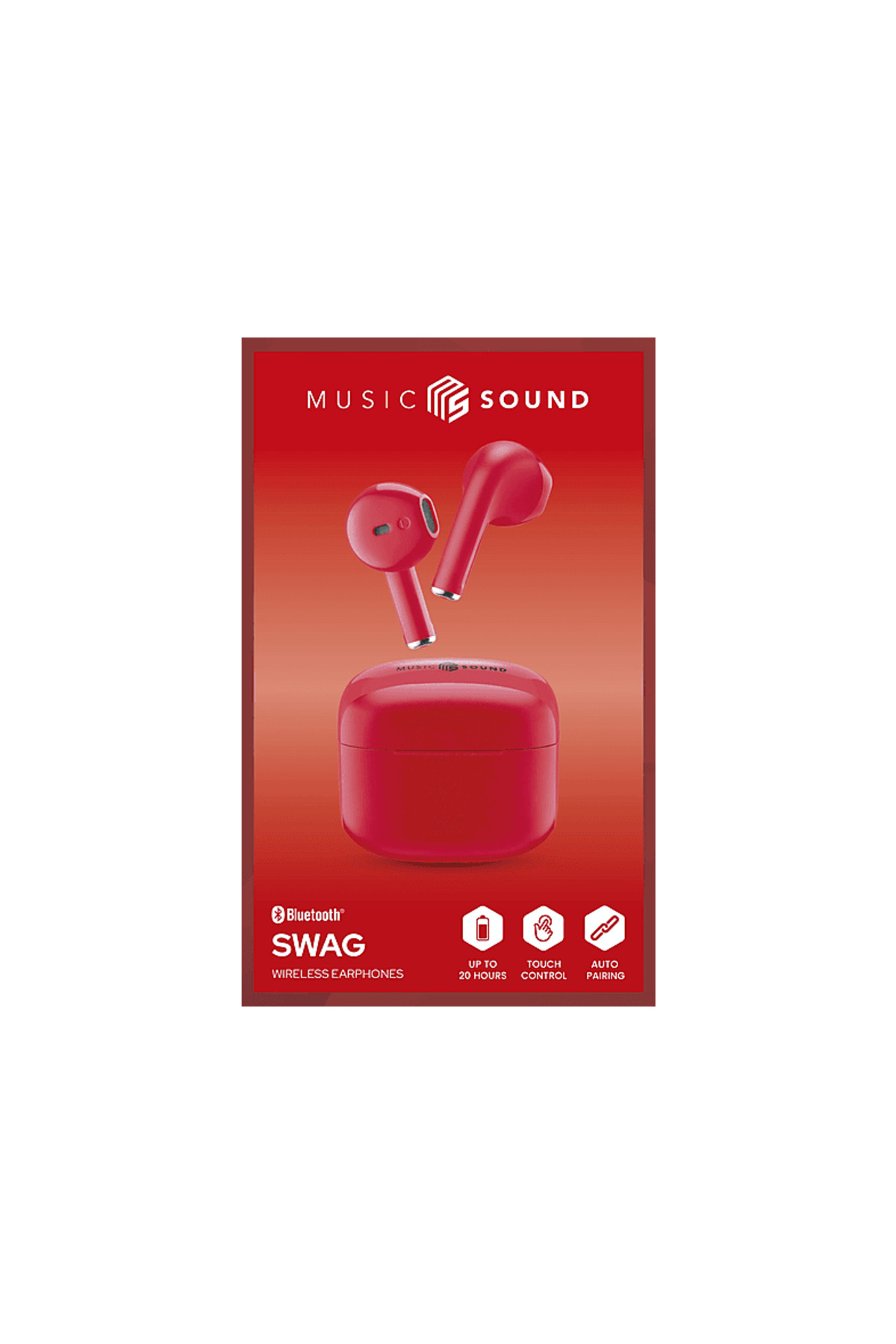 Cellular Line Music Sound Swag TWS Bluetooth Kulak İçi Kulaklık Kırmızı ...