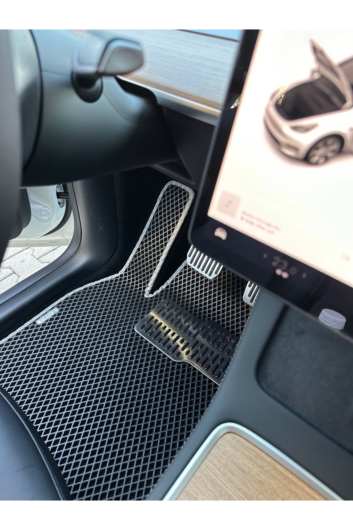 LORS Tesla Model Y Eva Oto Paspas & Topukluk (SİYAH & GRİ) Fiyatı ...