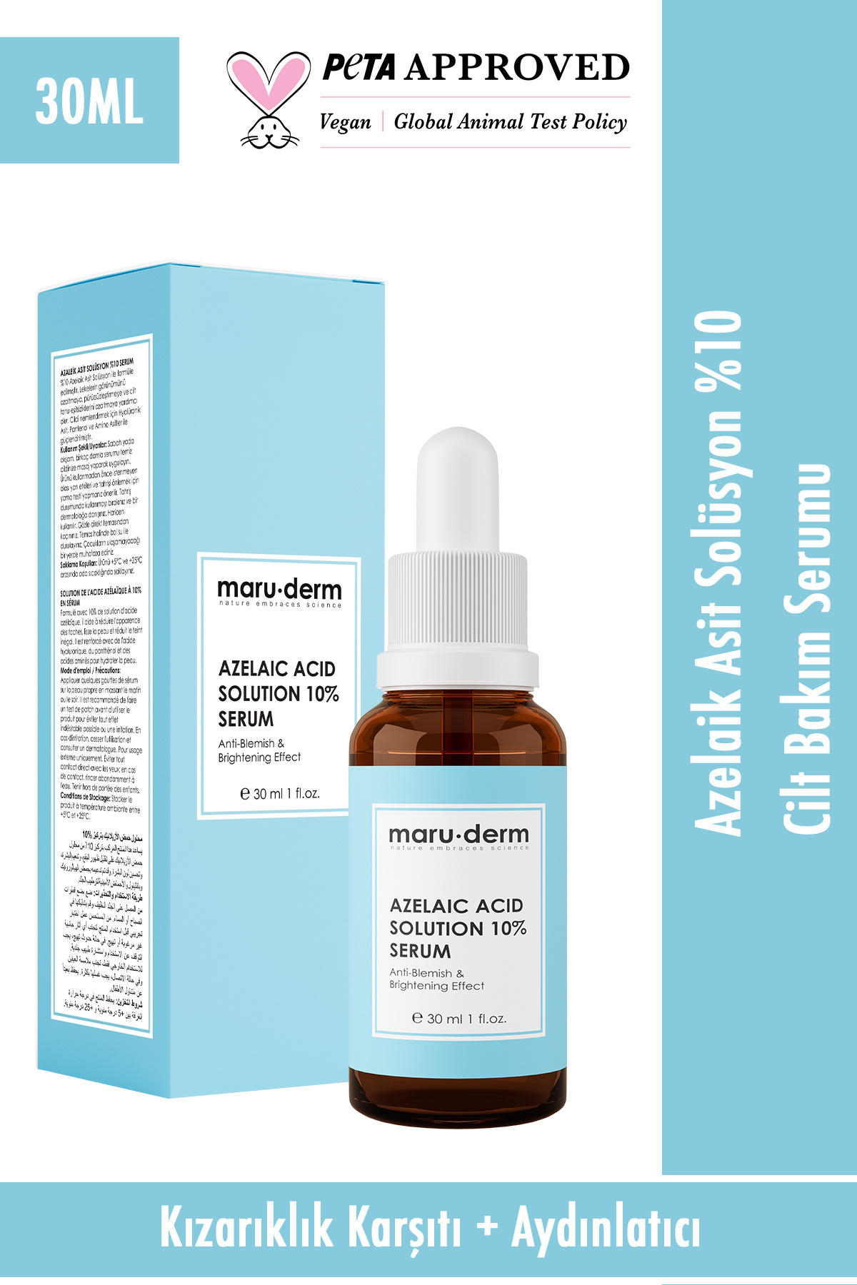 Maru.Derm Maruderm Azelaik Asit Solüsyon %10 Aydınlatıcı Leke Karşıtı ...