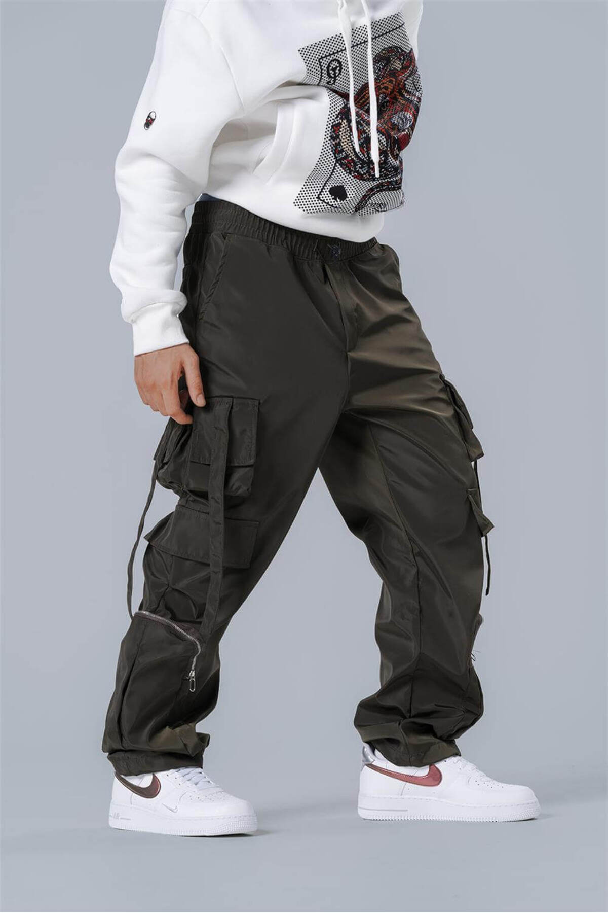 go gang own Shine Yeşil Paça Ayarlı Kargo Baggy Pantolon Fiyatı ...