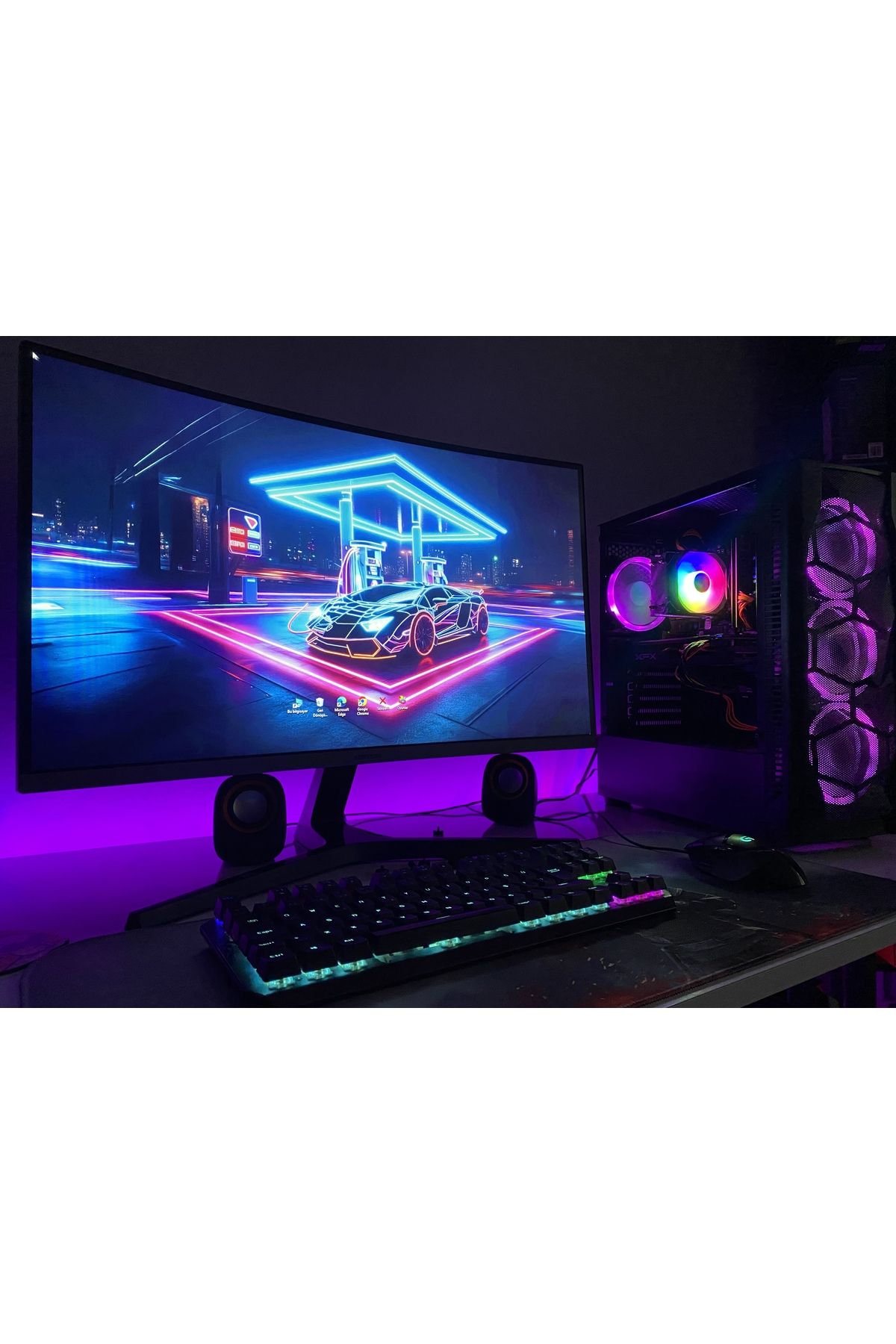 RYZEN Oyuncu Bilgisayarı Gaming Pc Masaüstü Set I5 Rx 580 27 Inç Fiyatı ...