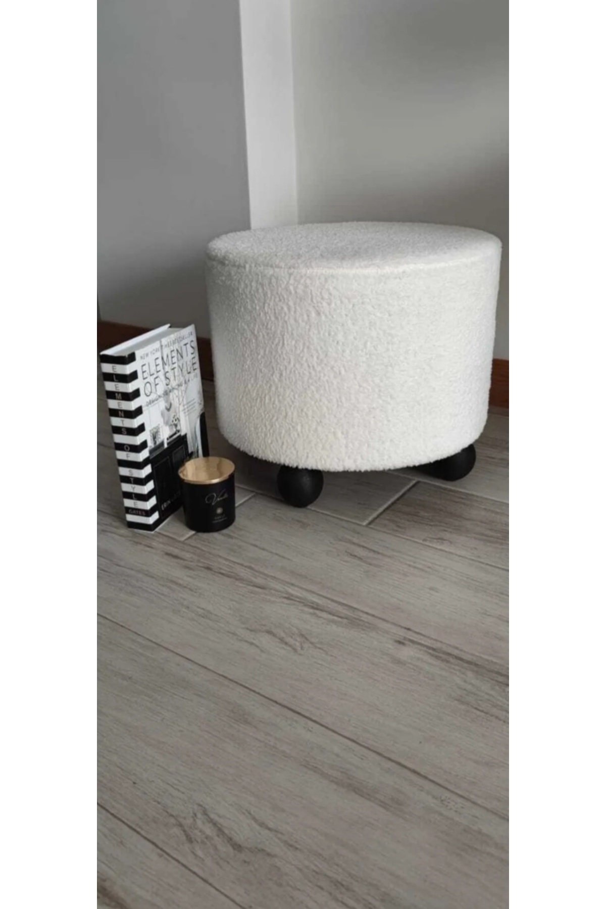 BEYLERBEYİ Puf El Yapımı Puf Kedi Yatağı Makyaj Masası Pufu Salon Pufu ...