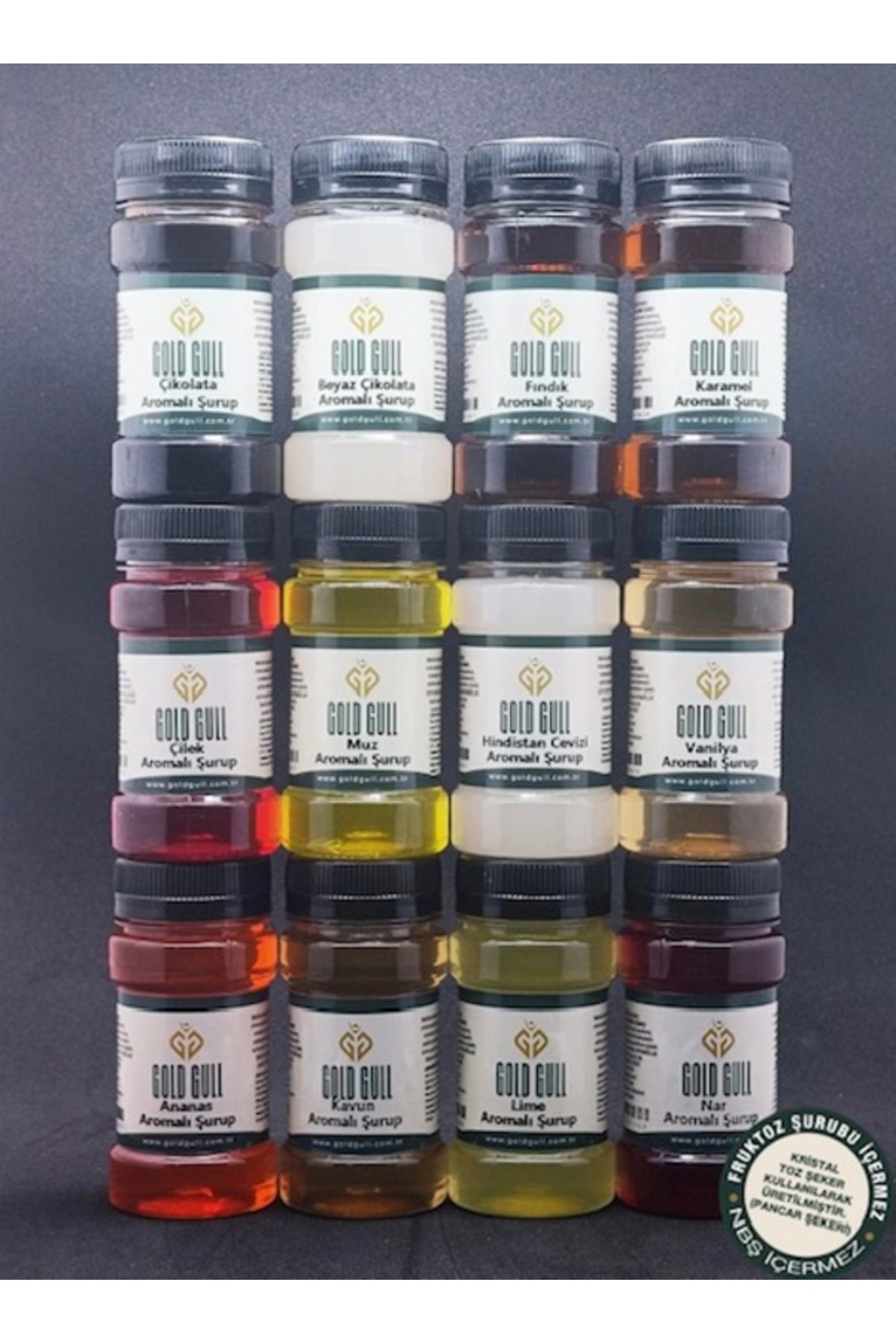 gold gull 12 Farklı Aromalı Kahve & Meyve Şurubu 12 X 80 Ml. Fiyatı, Yorumları - Trendyol