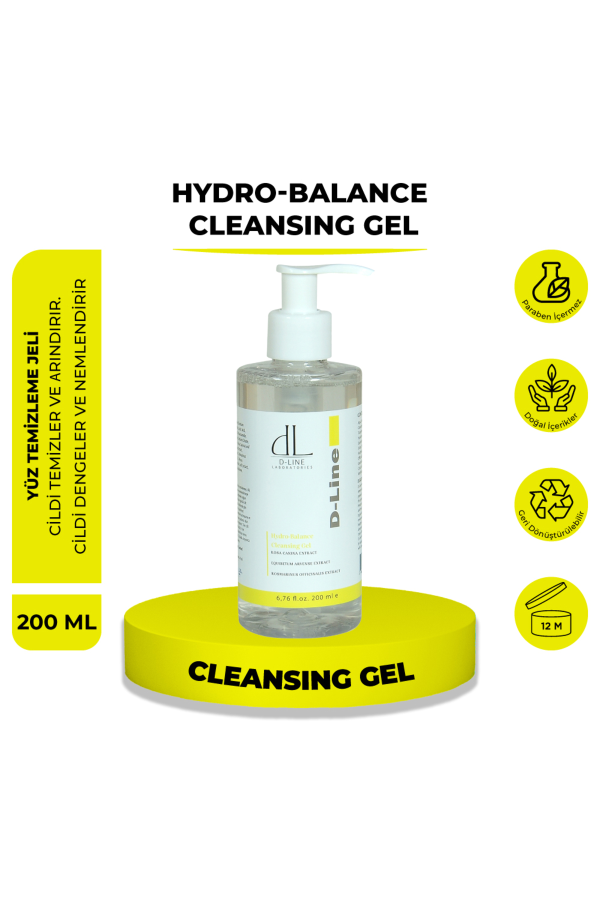 dl d line laboratories D Line, Yüz Temizleme Jeli, Derinlemesine ...