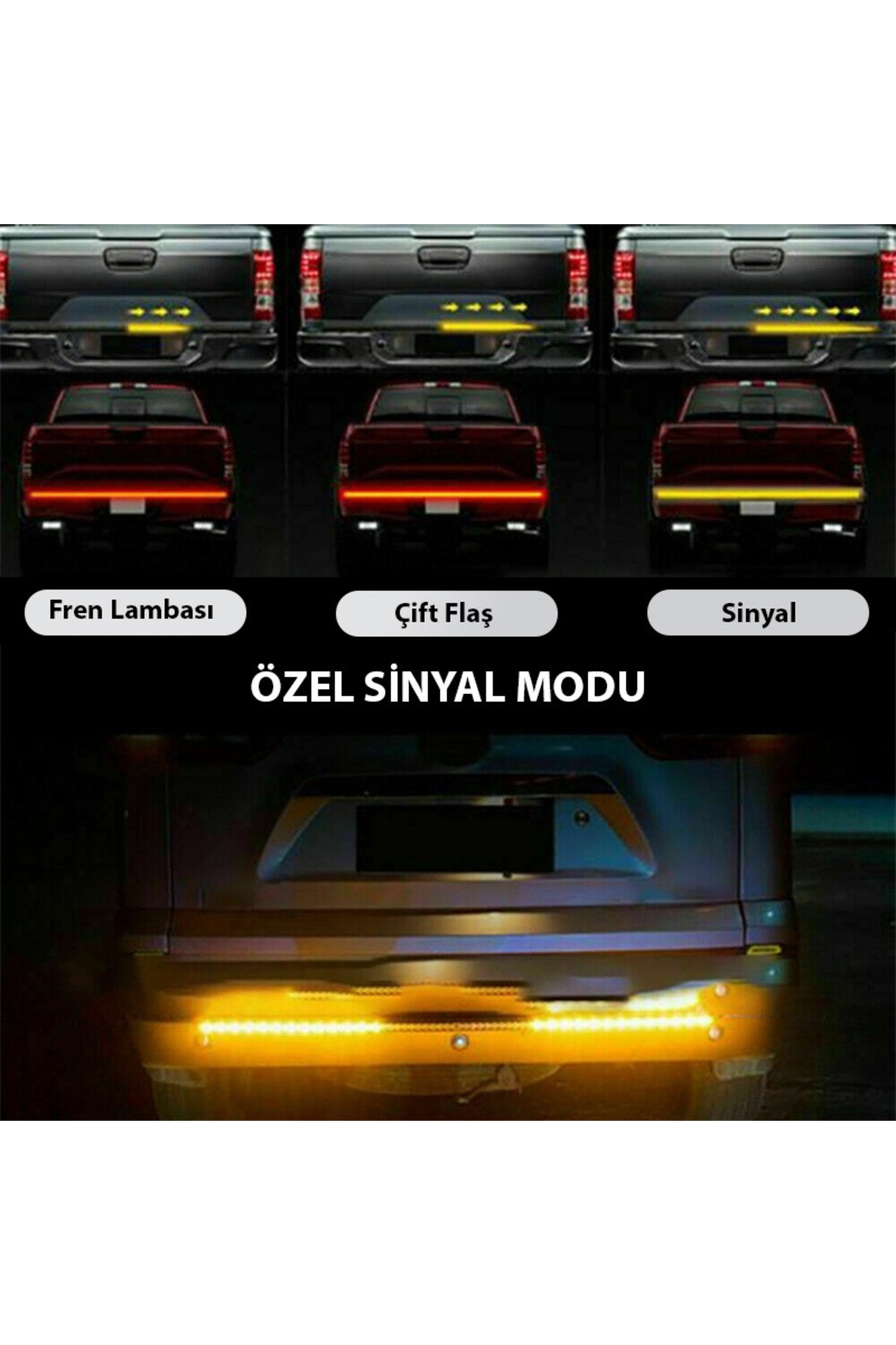 Techmaster Pick Up Off Road 4x4 Ok Yönlü Bagaj Kapağı Altı Sinyal Ledi ...