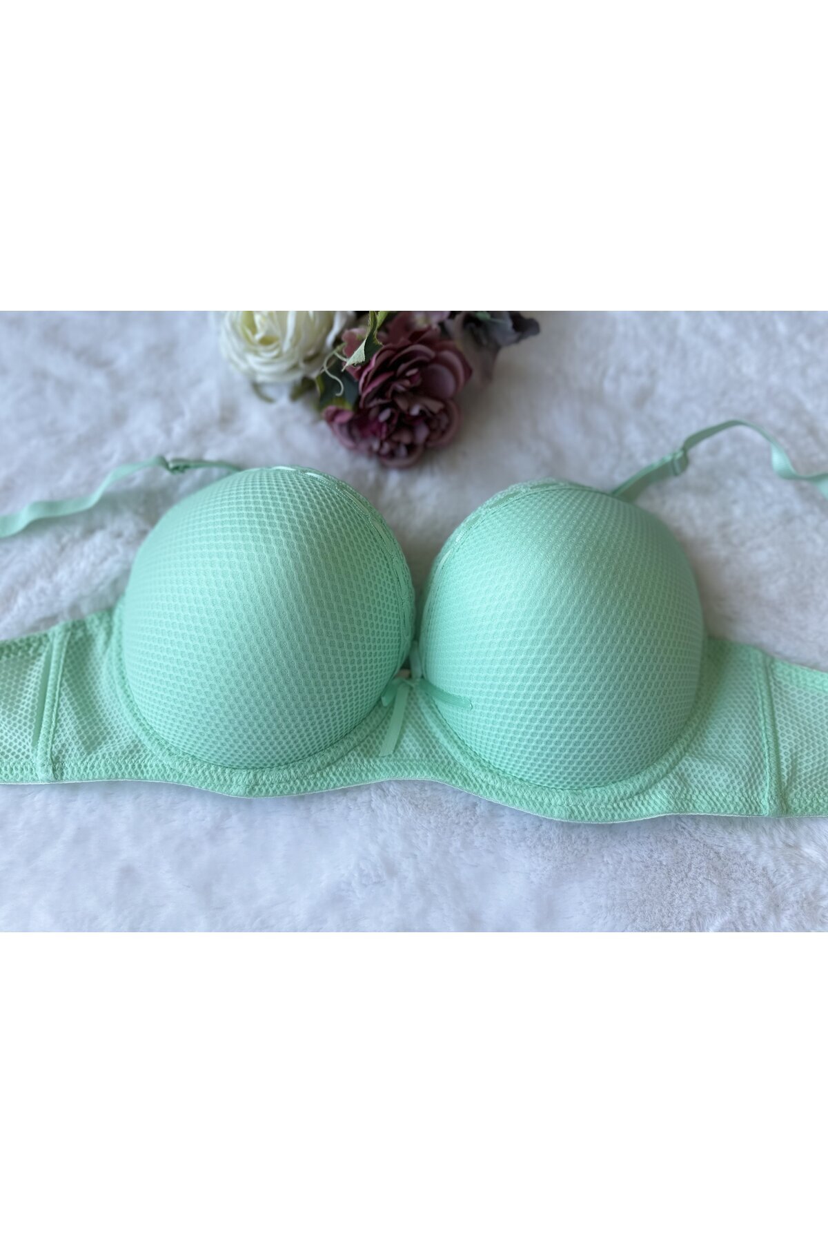 She Shine D Kap Dolgusuz Nefes Alan Kumaş Toparlayıcı Kurdela Detaylı Büyük Beden Sütyen 1556 ...