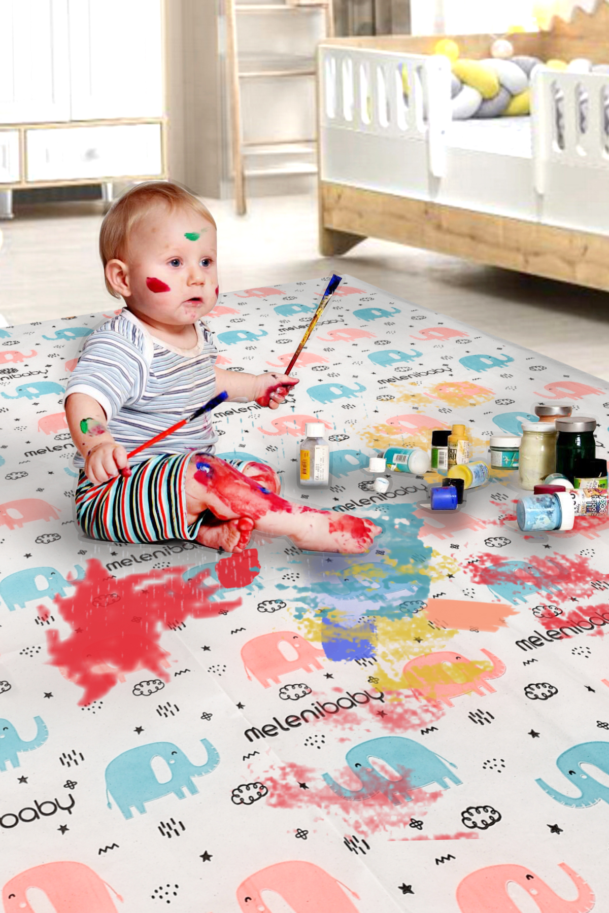 Meleni Baby 3'lü Paket 30 Adet Kullan At Aktivite Örtüsü - Mama ...