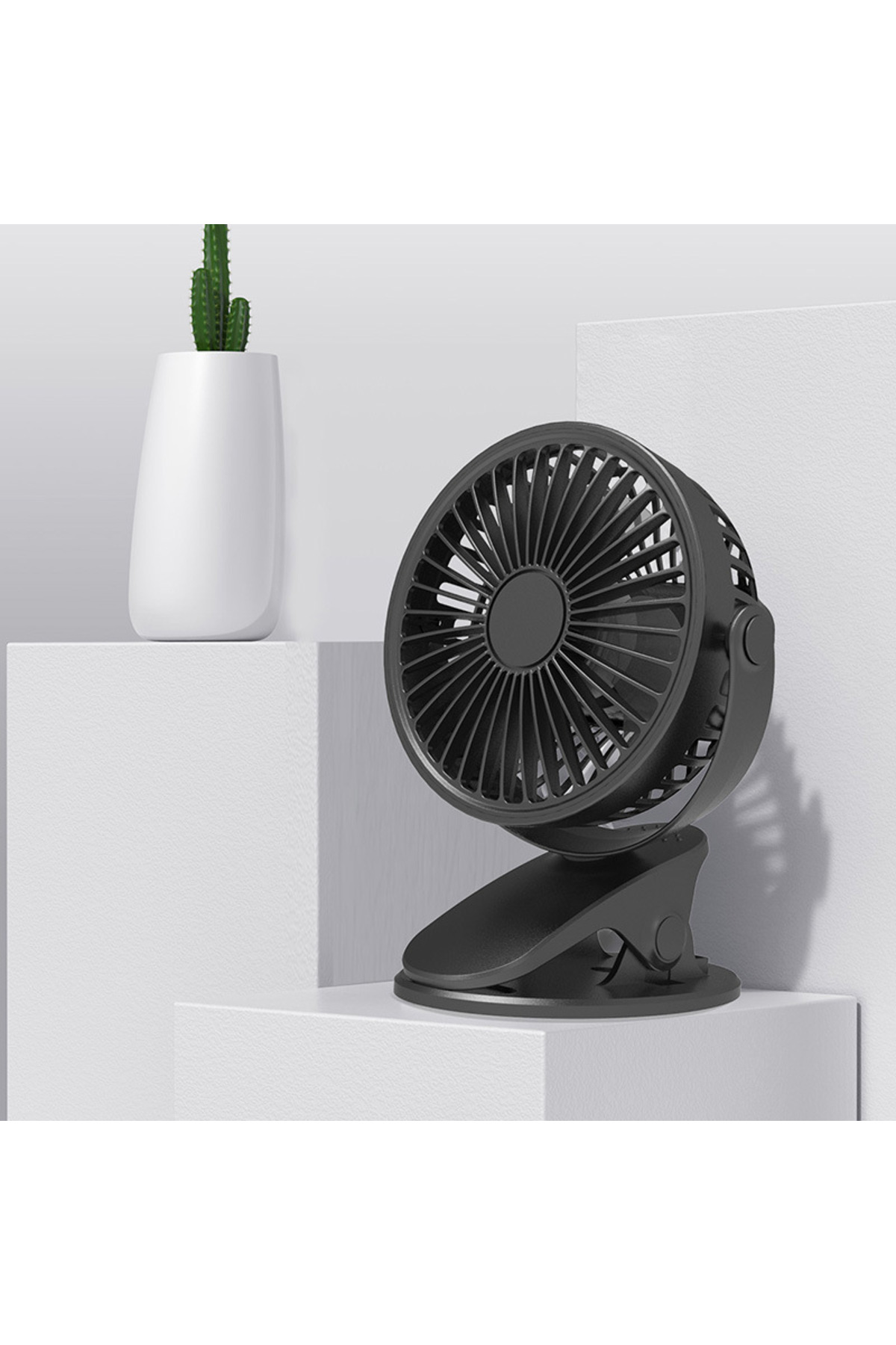 Techmaster 3 Kademe Şarjlı Mandallı 360° Taşınabilir Fan Vantilatör JH-006 - Fiyatı, Yorumları