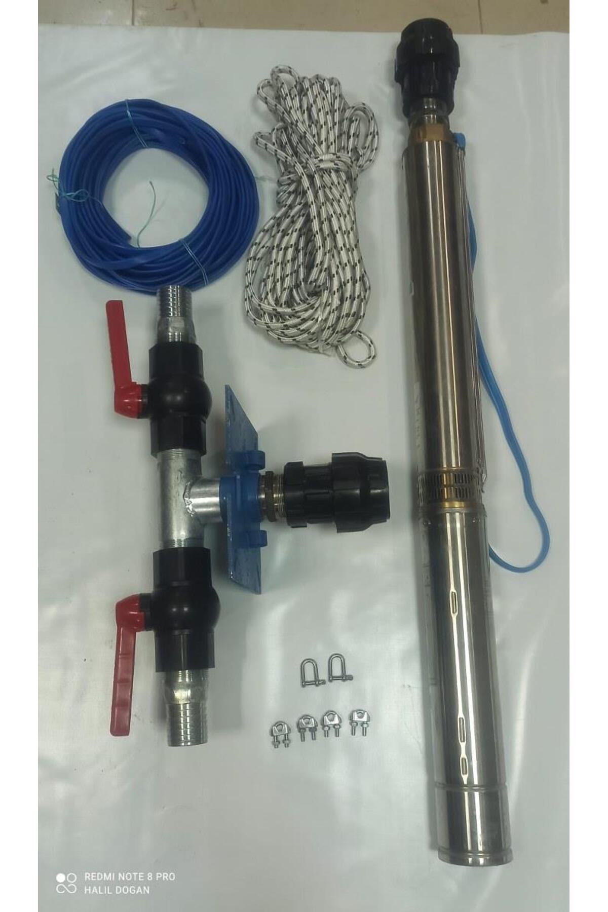 Alarko 4SD4/18 2 HP ALARKO 50 MT YASSI KABLOLU 100 MT HALATLI ÇİFT ...