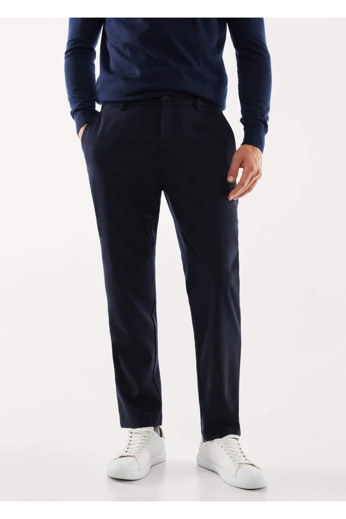 MANGO Man Dar Kesimli Teknik Kumaşlı Pantolon Fiyatı, Yorumları - Trendyol