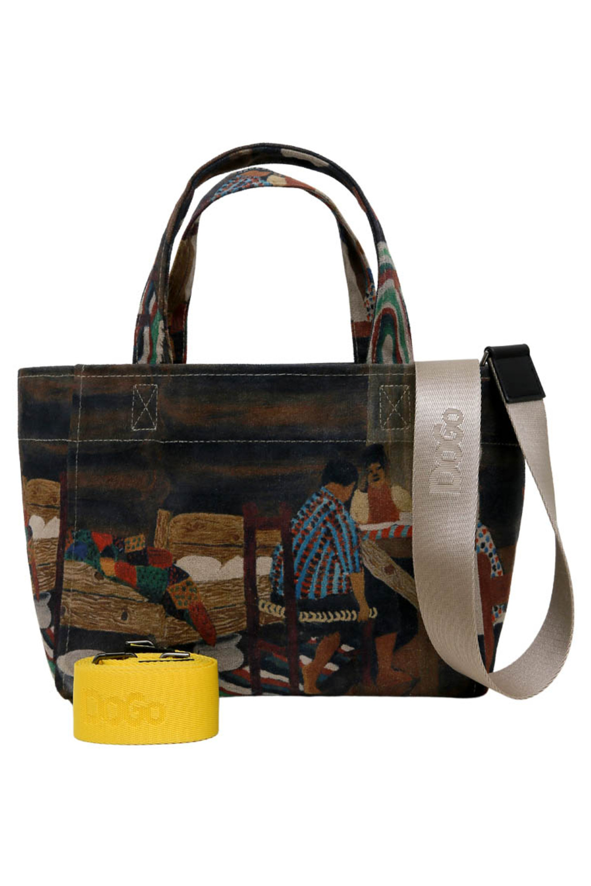 Dogo Kadın Vegan Çok Renkli Medium Tote Bag - Family Time Tasarım ...