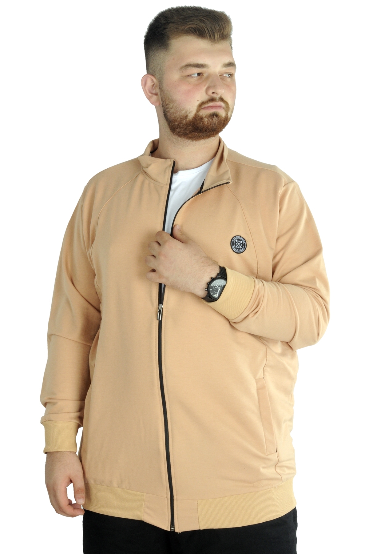 Modexl Mode Xl Büyük Beden Eşofman Üstü 2ip Choose Your Mode 21202 Bej ...