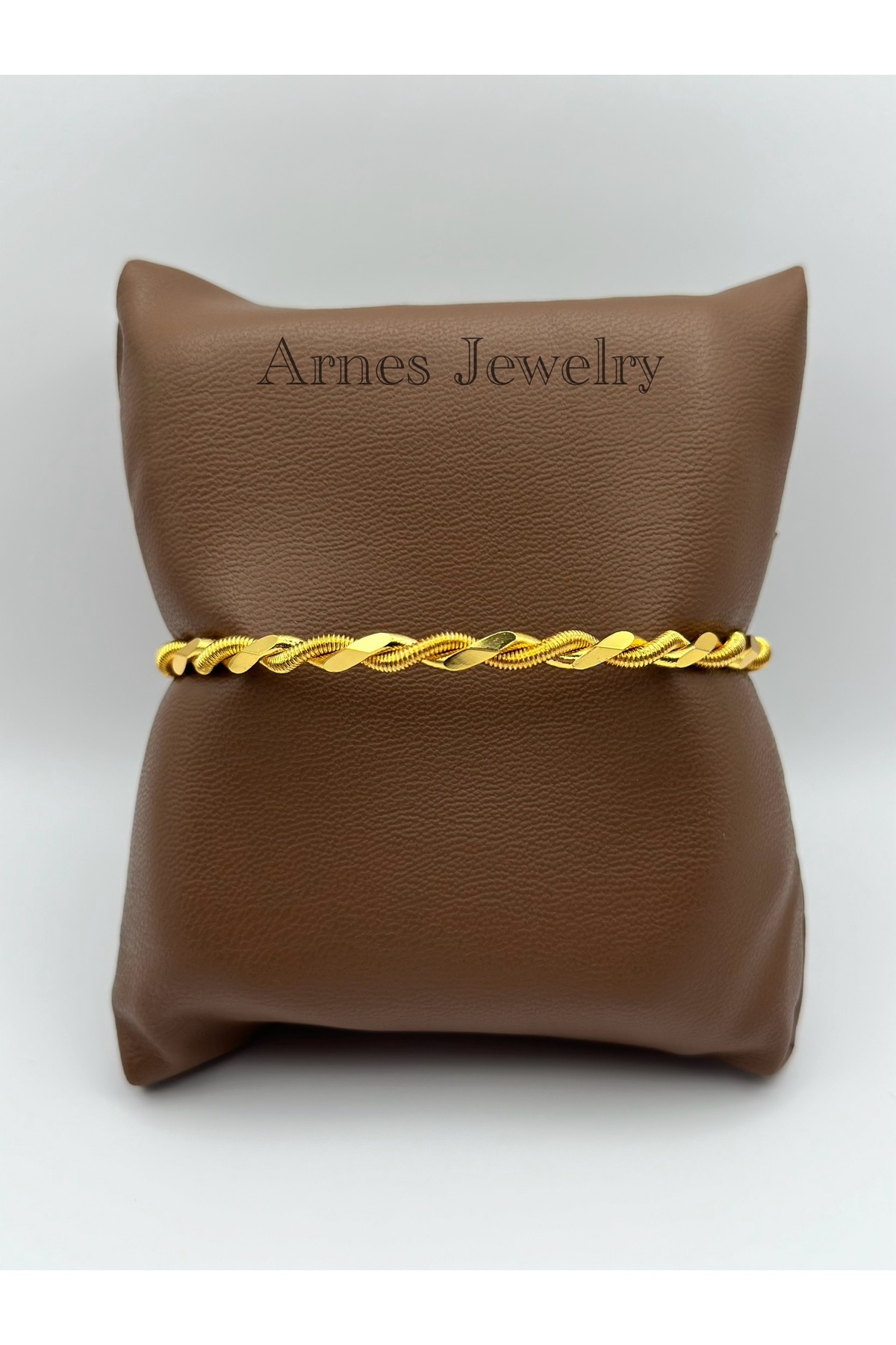 Arnes Jewelry Çelik Altın Kaplama 2li 2 Adet Kalın Burma Bilezik Fiyatı ...