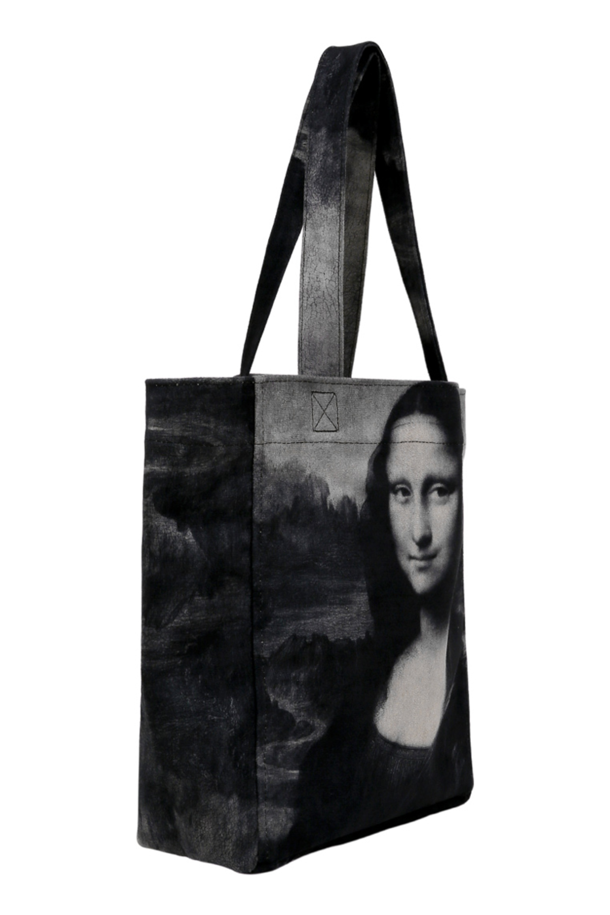 Dogo Kadın Vegan Siyah Large Tote Bag - Mona Lisa BW Tasarım Fiyatı ...